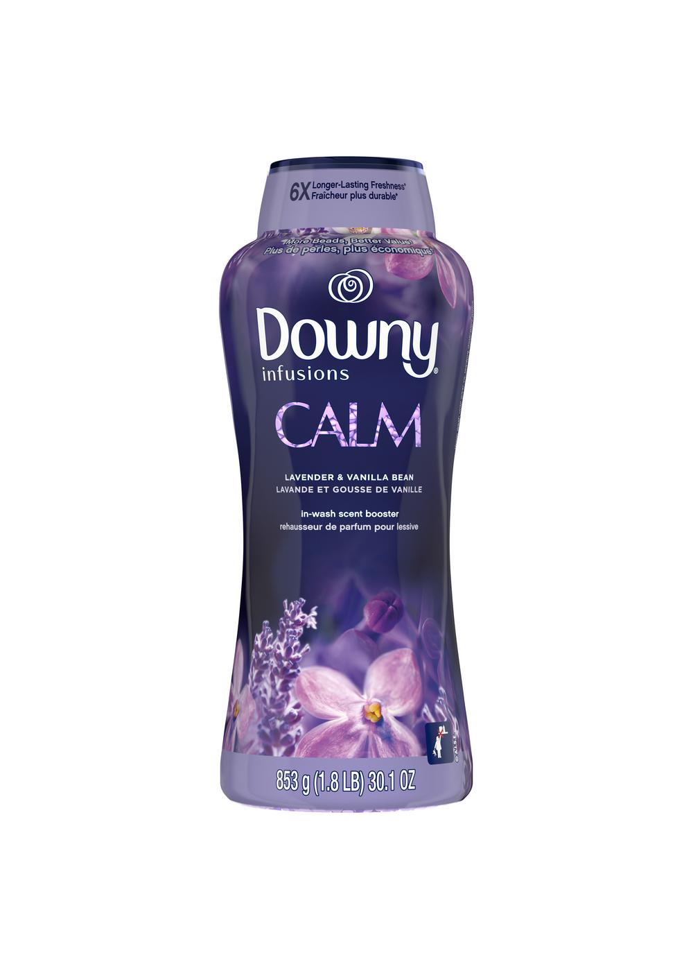 Downy Calm In-Wash Laundry Scent Booster Beads, Soothing Lavender ...