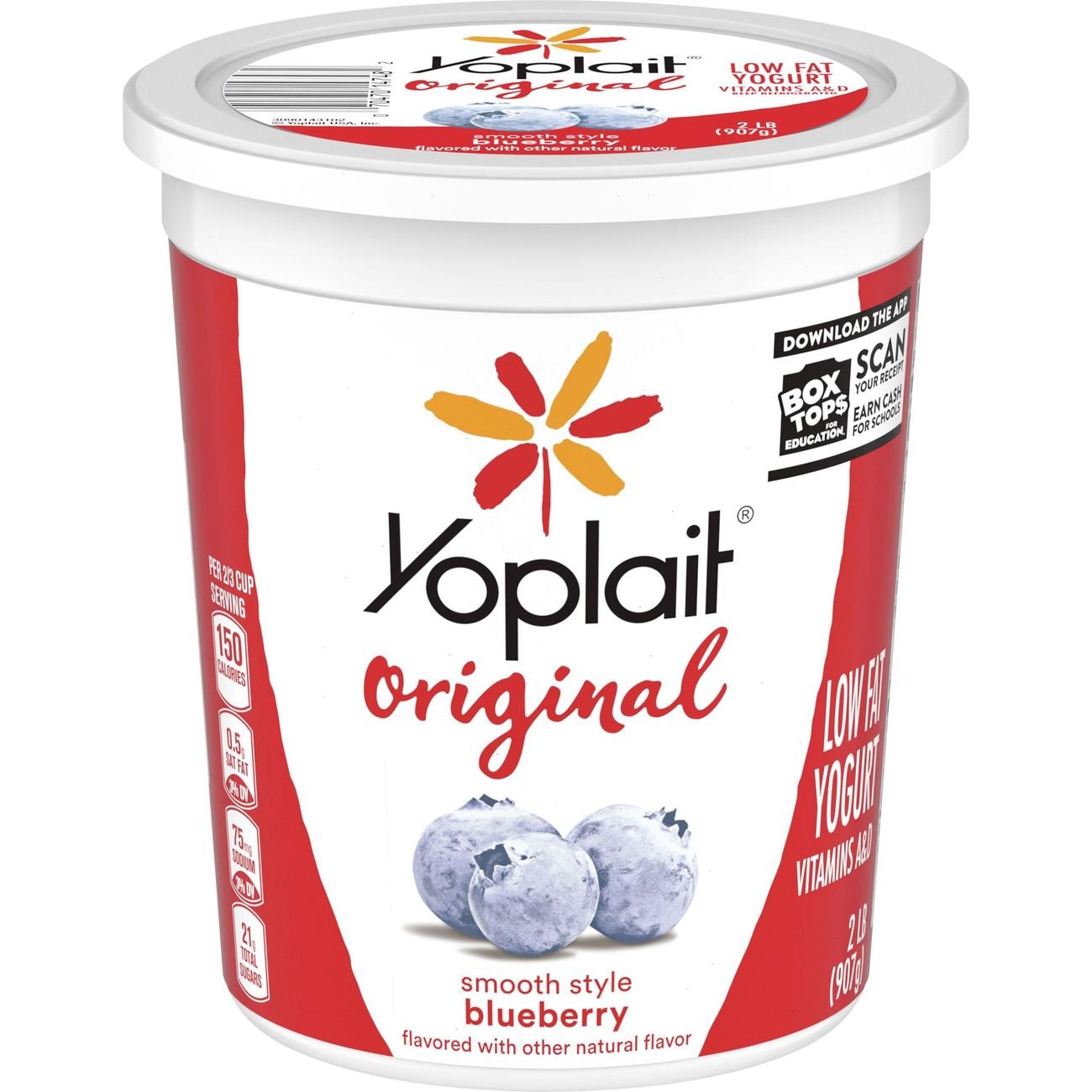 Yoplait Original Low-Fat Blueberry Yogurt - Shop Yogurt at H-E-B