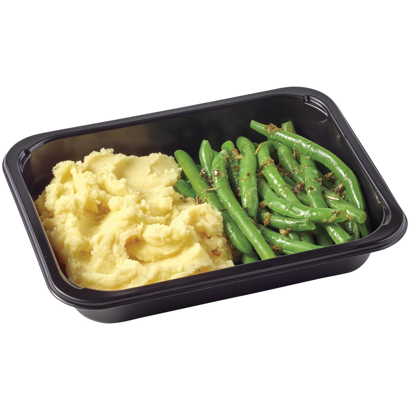 Meal Simple by H-E-B Mashed Potatoes & Green Beans - Shop Entrees ...