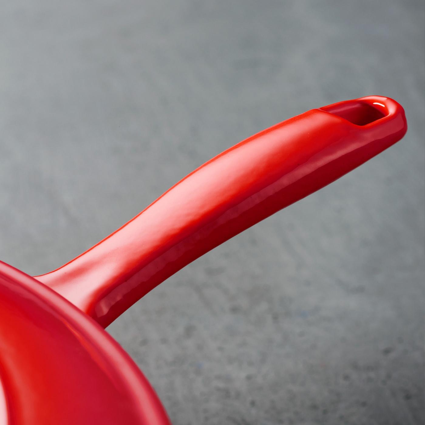 Tramontina Enameled Cast-Iron Series 1000 Skillet - Gradated Red - Shop ... Tramontina Enameled Cast-Iron Series 1000 Skillet - Gradated Red - Shop ...