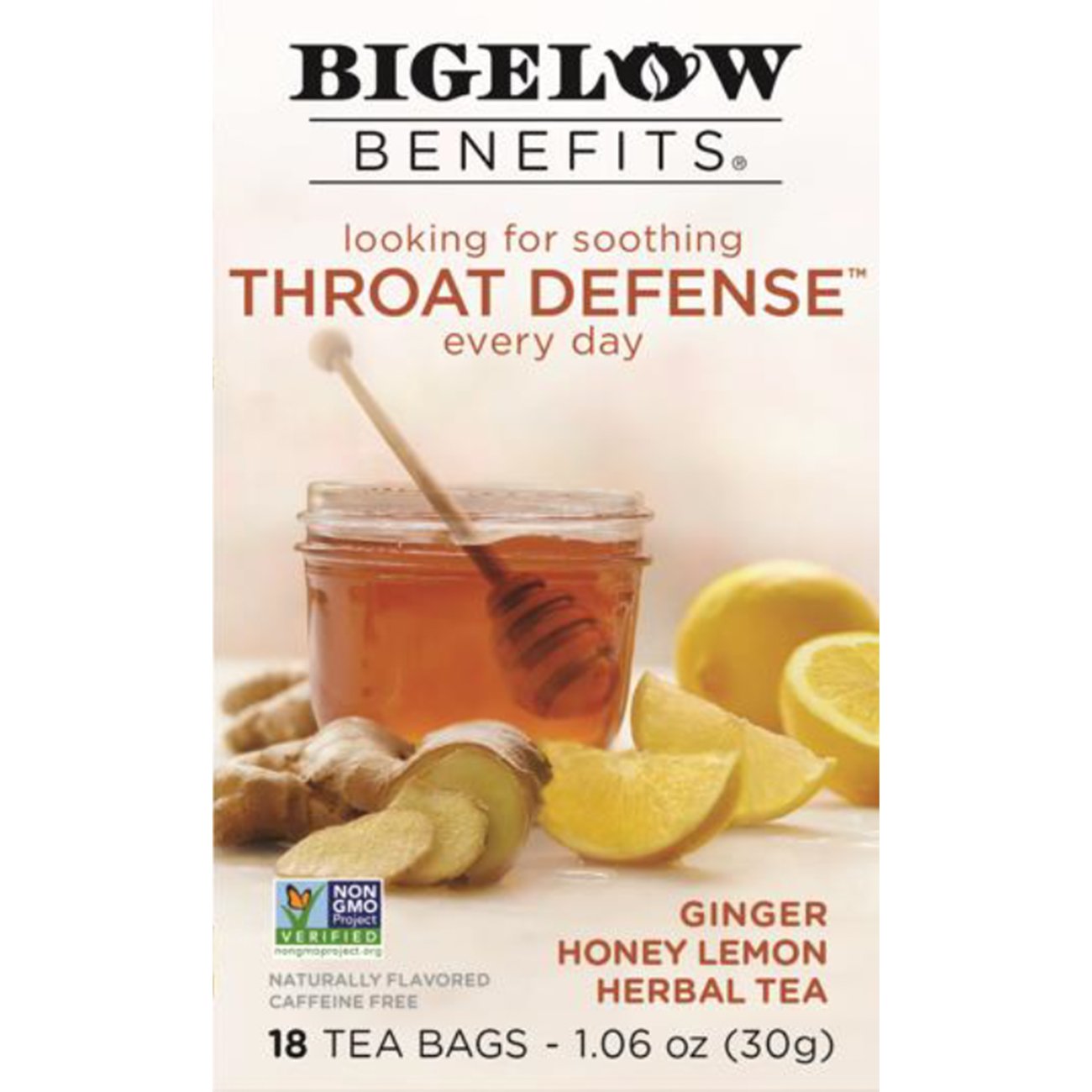 Bigelow Throat Defense Ginger Honey Lemon - Shop Tea at H-E-B