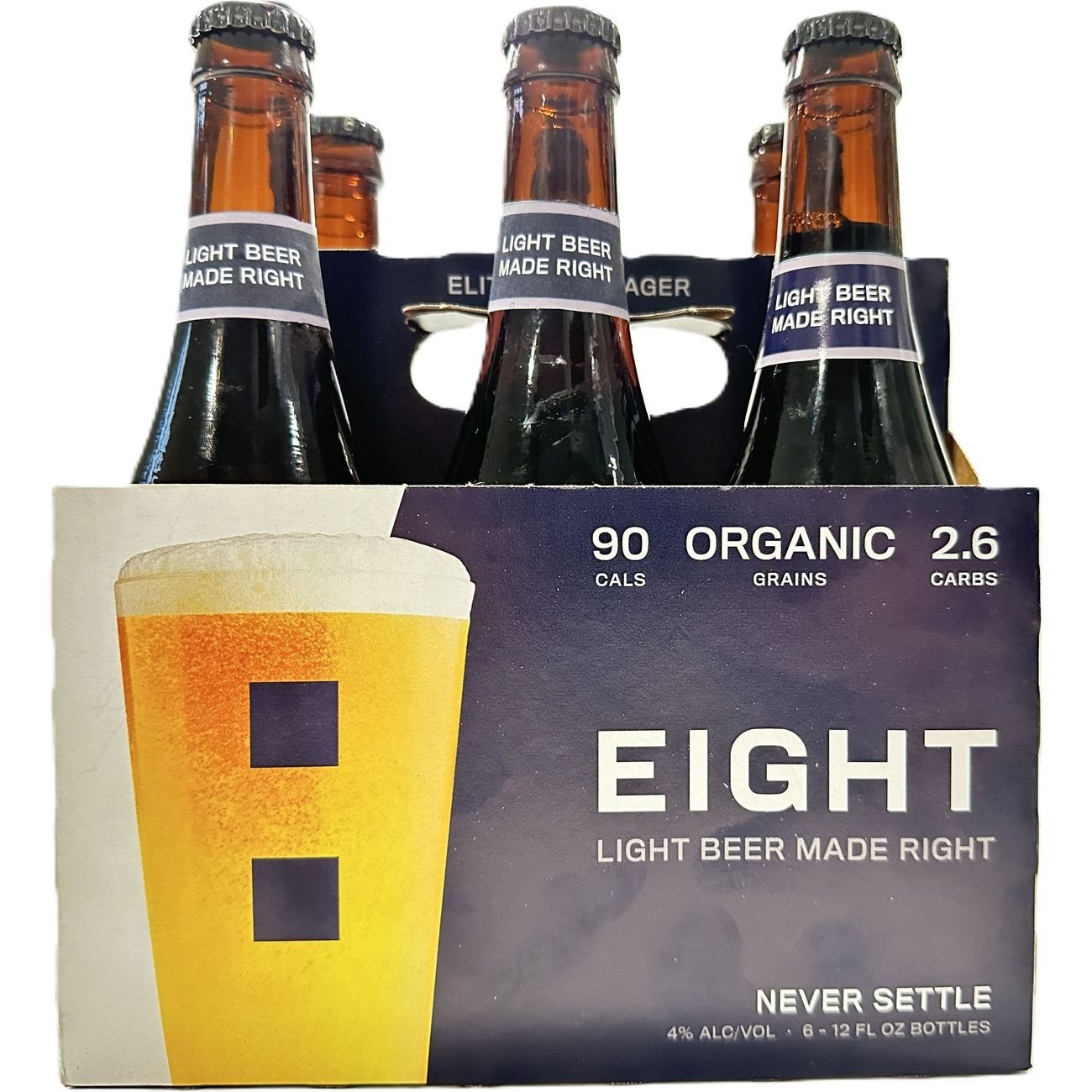 Eight Light Lager Beer 6 pk Bottles - Shop Beer at H-E-B