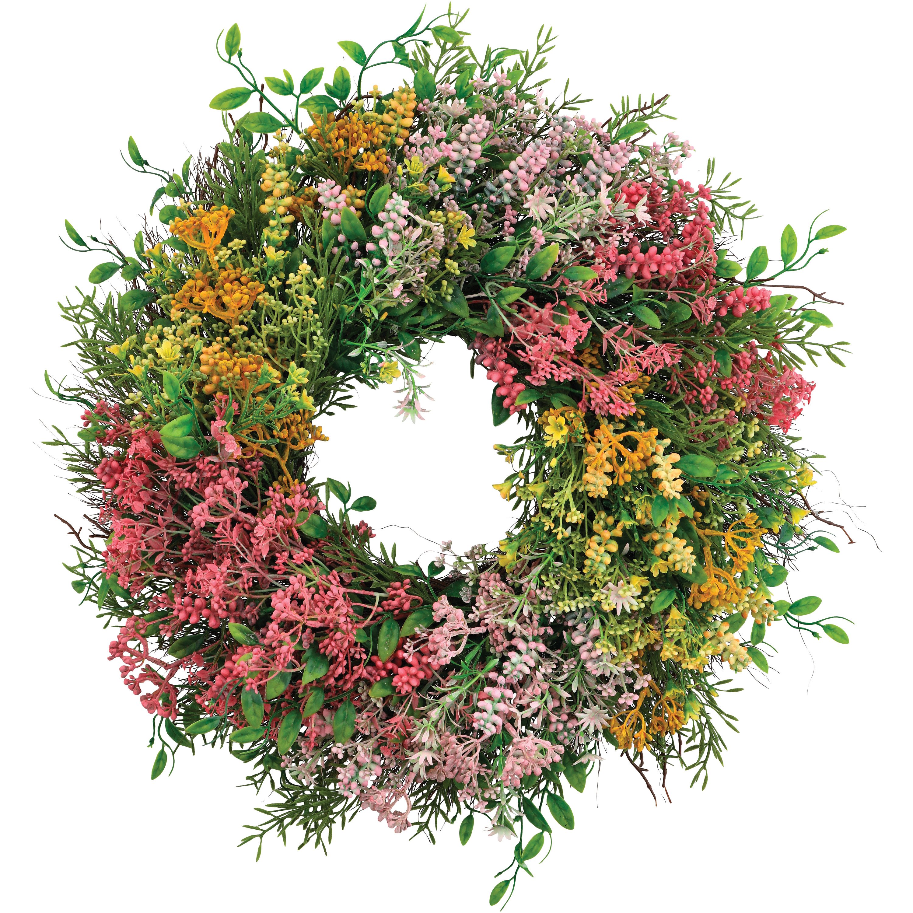 Destination Holiday Spring Floral Easter Wreath - Shop Seasonal decor ...