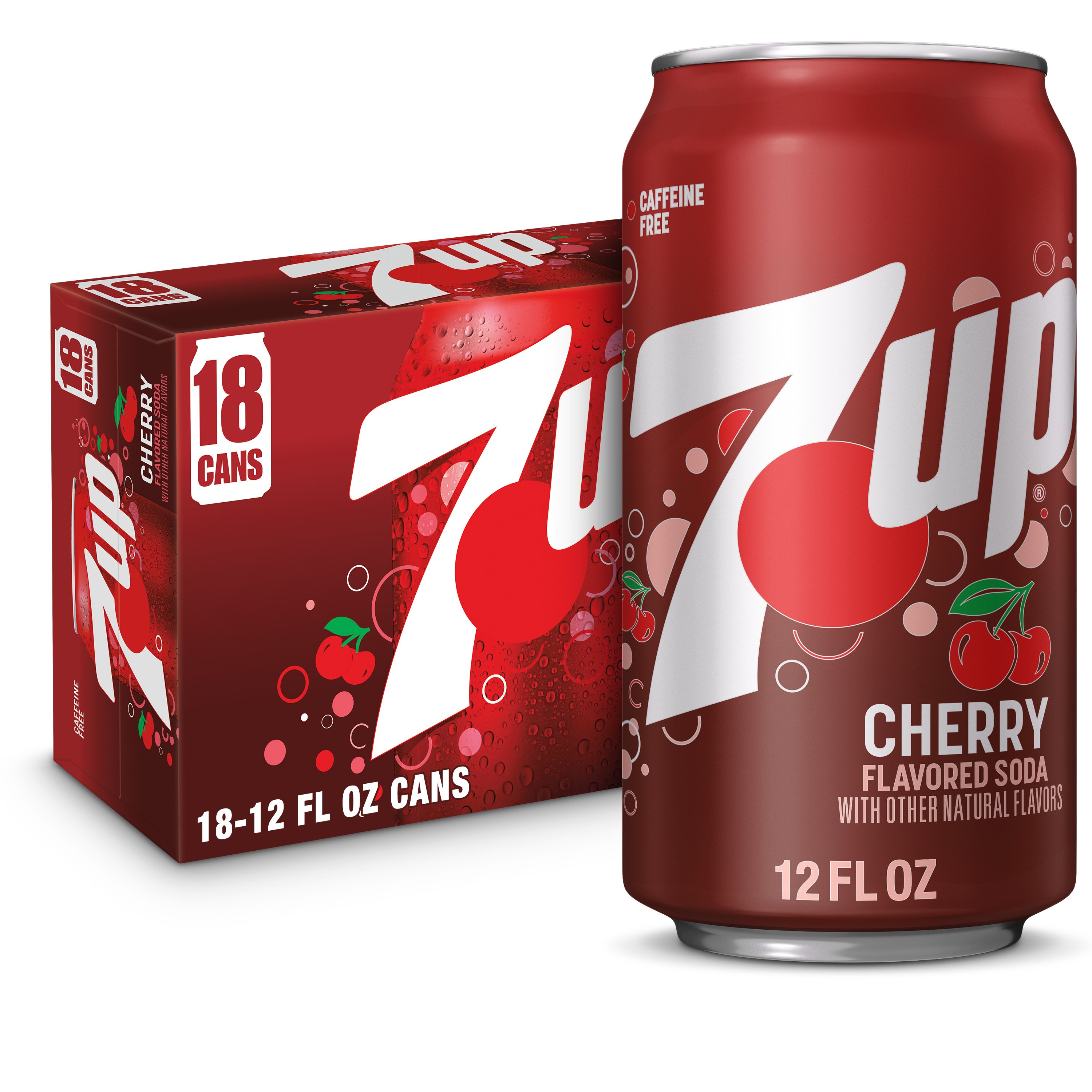 7UP Cherry 18 pk Cans - Shop Soda at H-E-B
