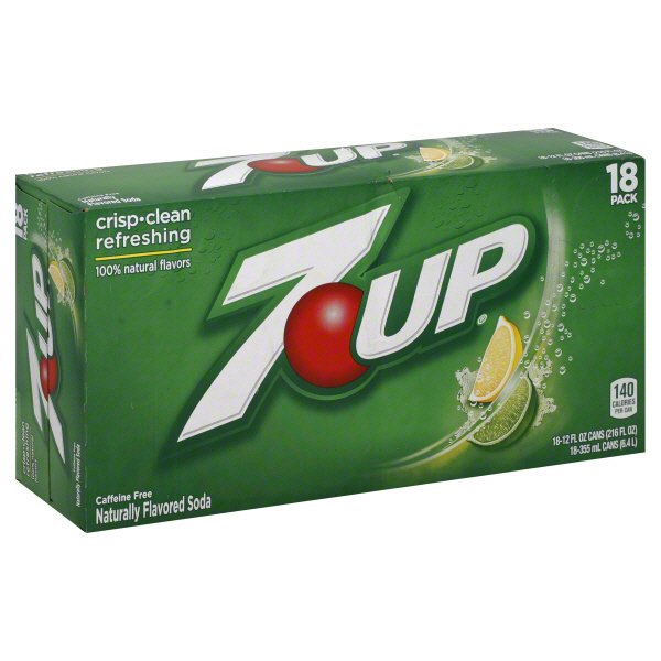 7UP Lemon Lime Soda 18 pk Cans - Shop Soda at H-E-B