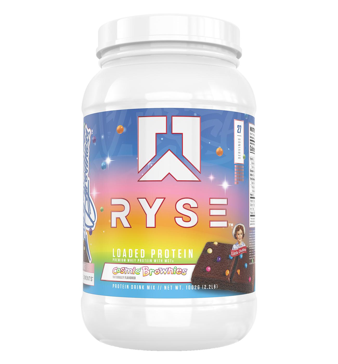Ryse Loaded Whey 25g Protein Drink Mix - Cosmic Brownies - Shop Shakes ...