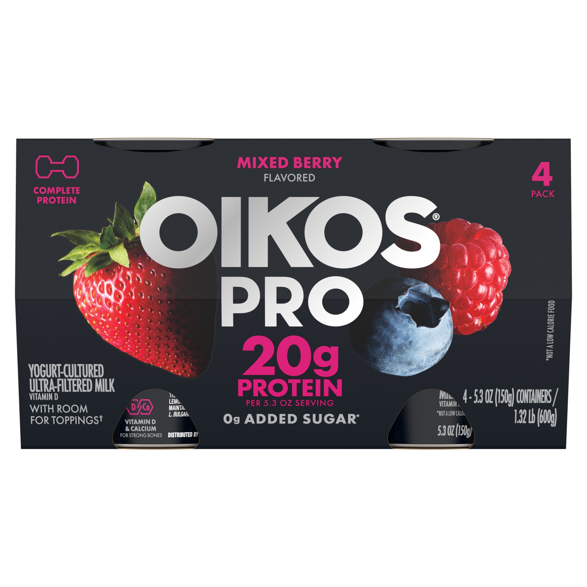 Oikos Pros 20g Protein Greek Yogurt - Mixed Berry - Shop Yogurt at H-E-B
