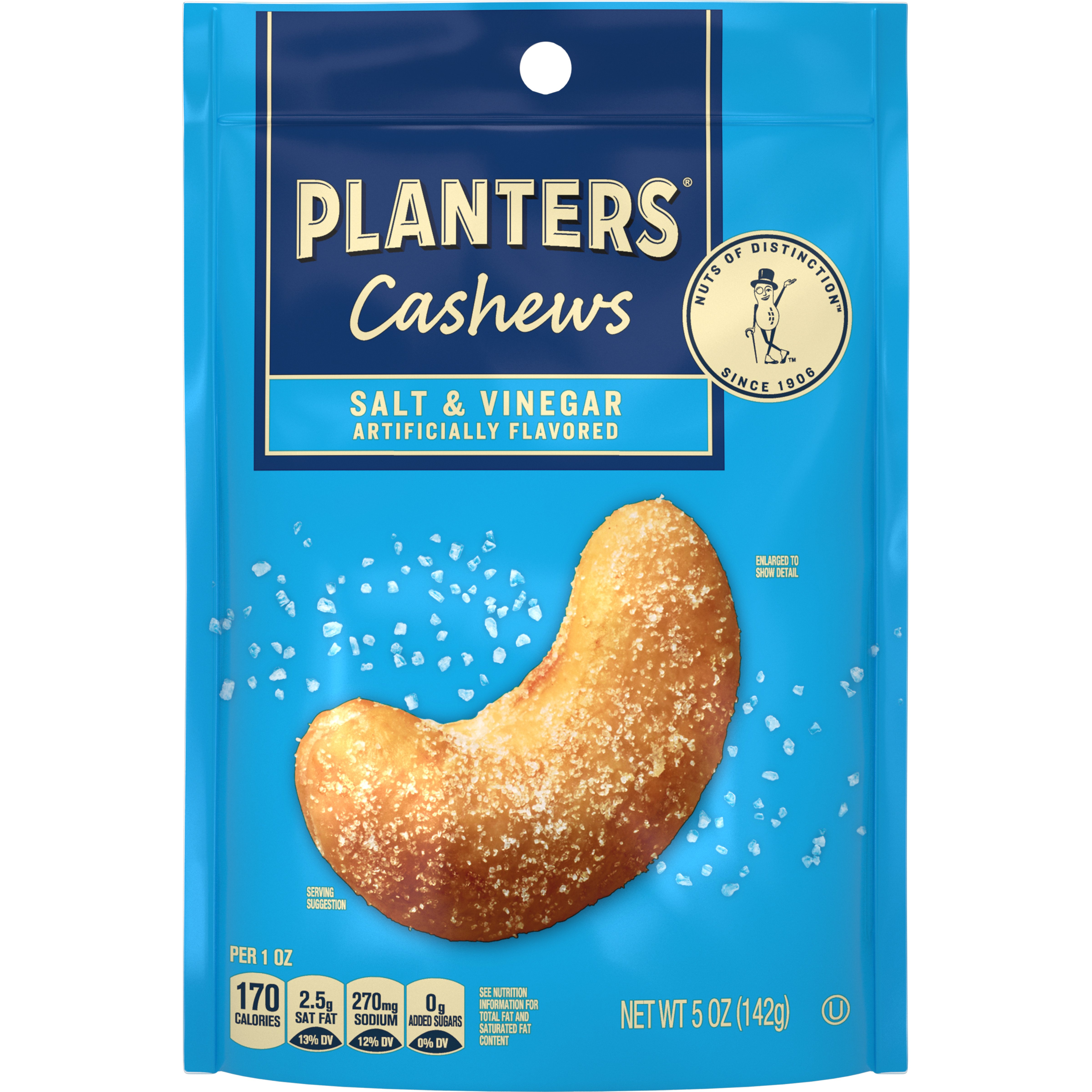 Planters Cashews - Salt & Vinegar - Shop Nuts & seeds at H-E-B