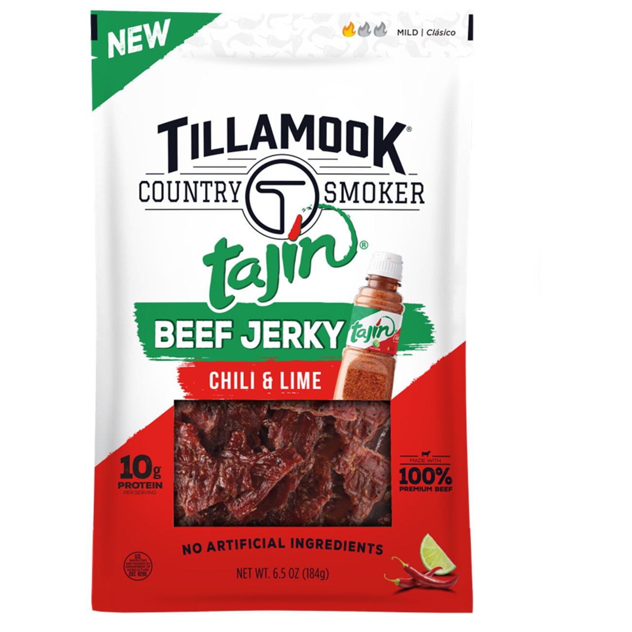 Tillamook Country Smoker 10g Protein Tajín Beef Jerky - Chili & Lime ...