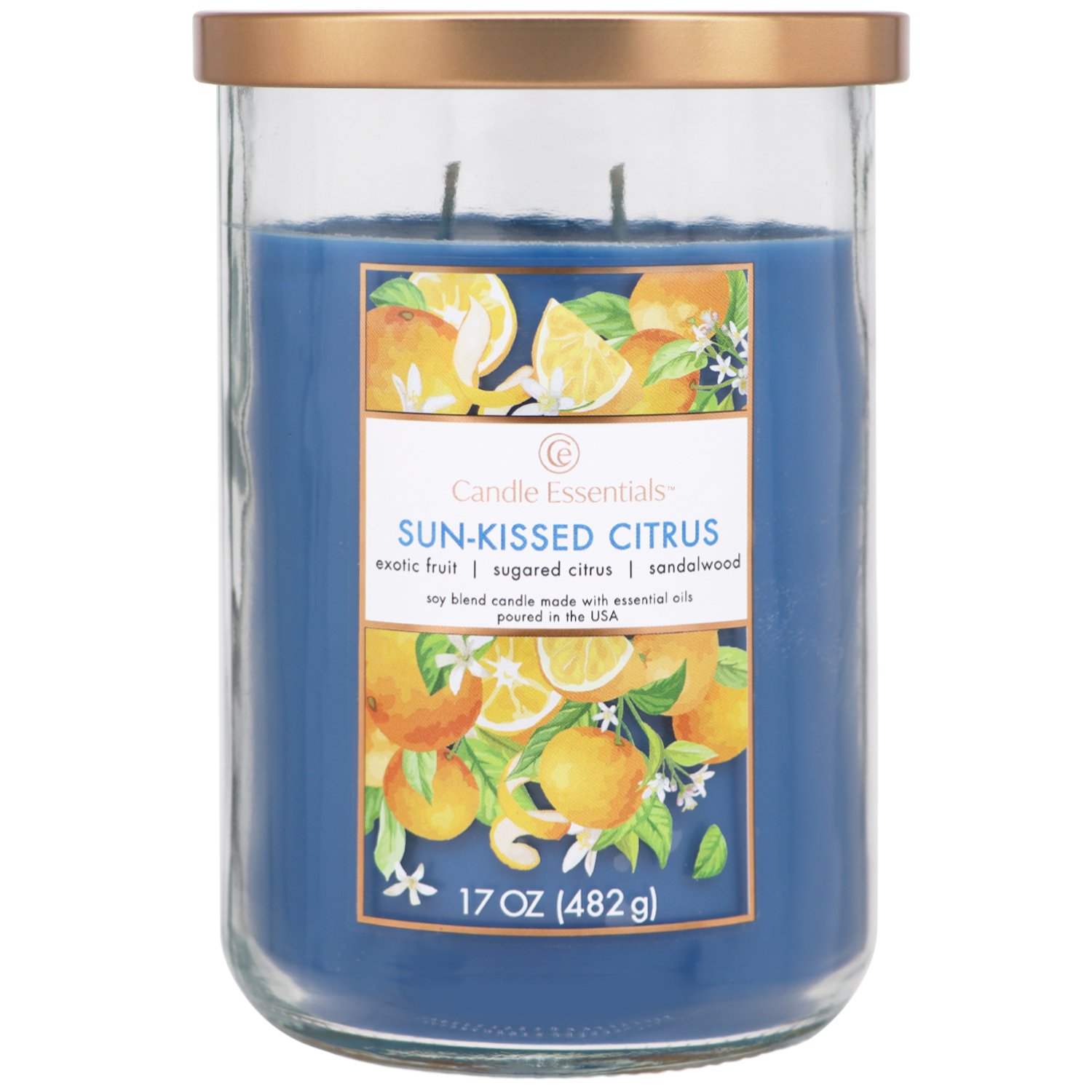 Candle Essentials Sun Kissed Citrus Scented Soy Candle - Shop Candles ...