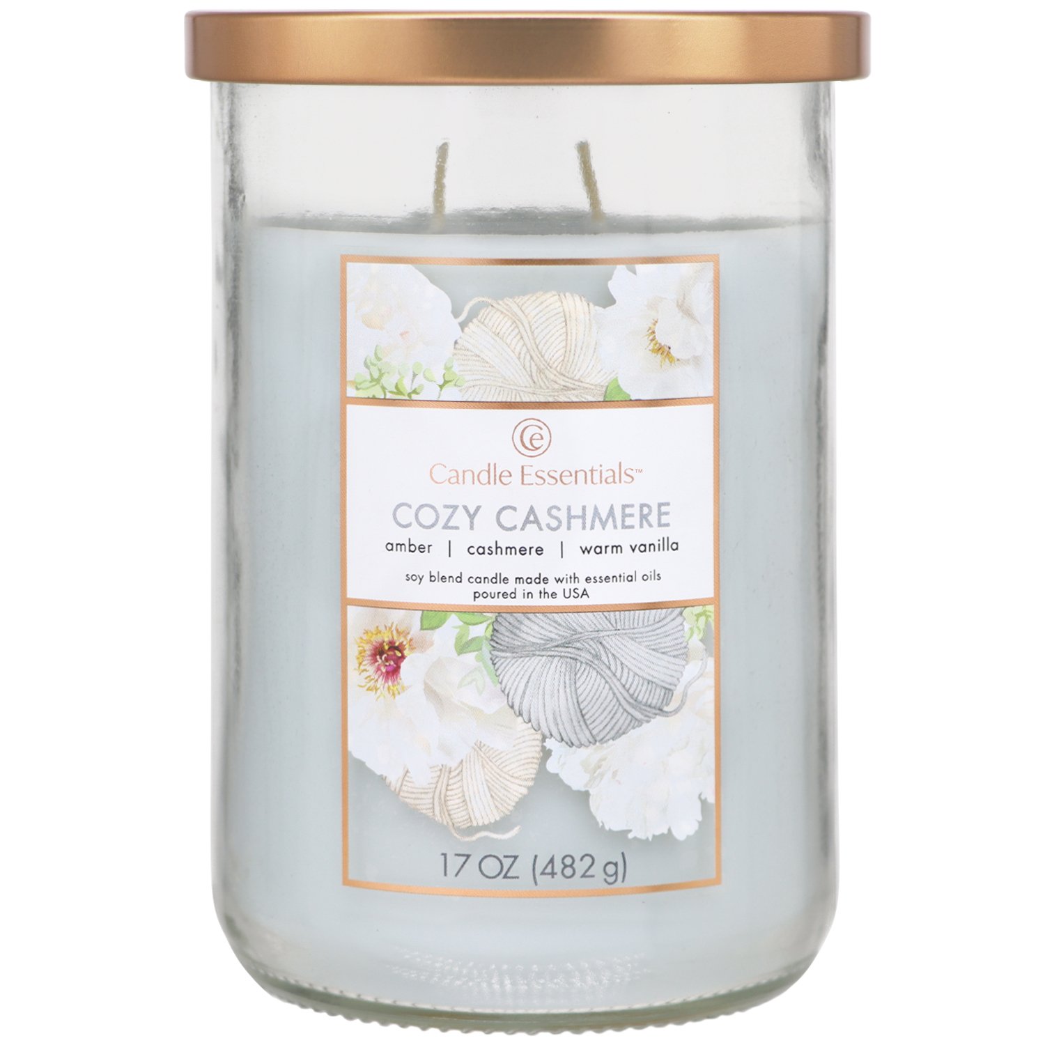 Candle Essentials Cozy Cashmere Scented Soy Candle - Shop Candles at H-E-B