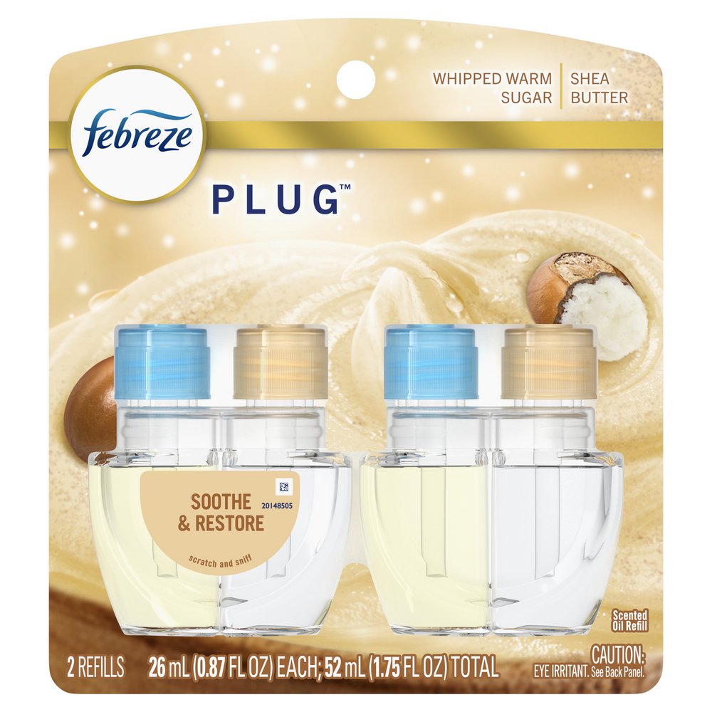 Febreze Plug Soothe & Restore Scented Oil Refills - Shop Air fresheners ...