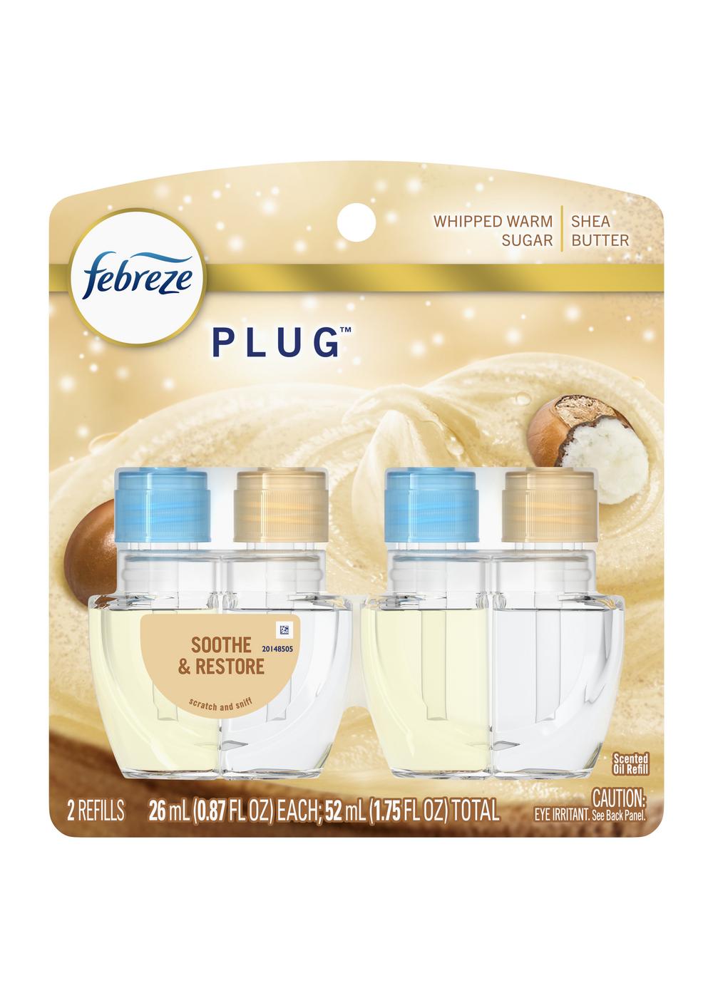 Febreze Plug Soothe & Restore Scented Oil Refills - Shop Air fresheners ...