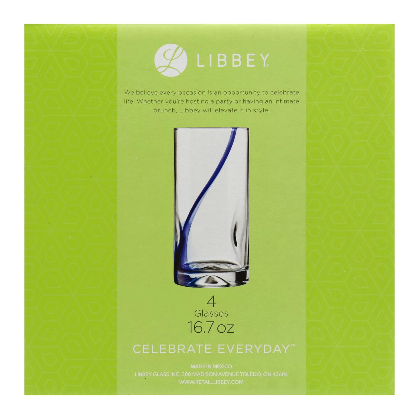 Libbey Impressions Blue Ribbon Glass Set, 4 pk - Shop Glasses & mugs at ...