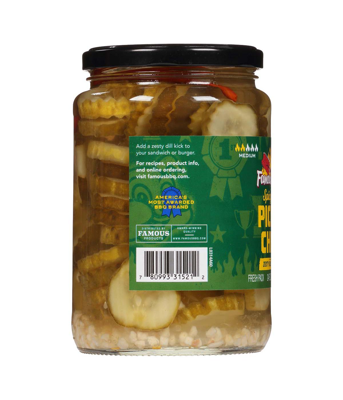 Famous Dave's Spicy Dill Pickle Chips - Shop Pickles & cucumber at H-E-B