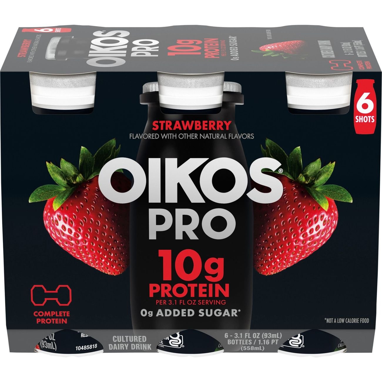 Oikos Pro 10g Protein Strawberry Yogurt Drink 3.1 oz Bottles - Shop ...
