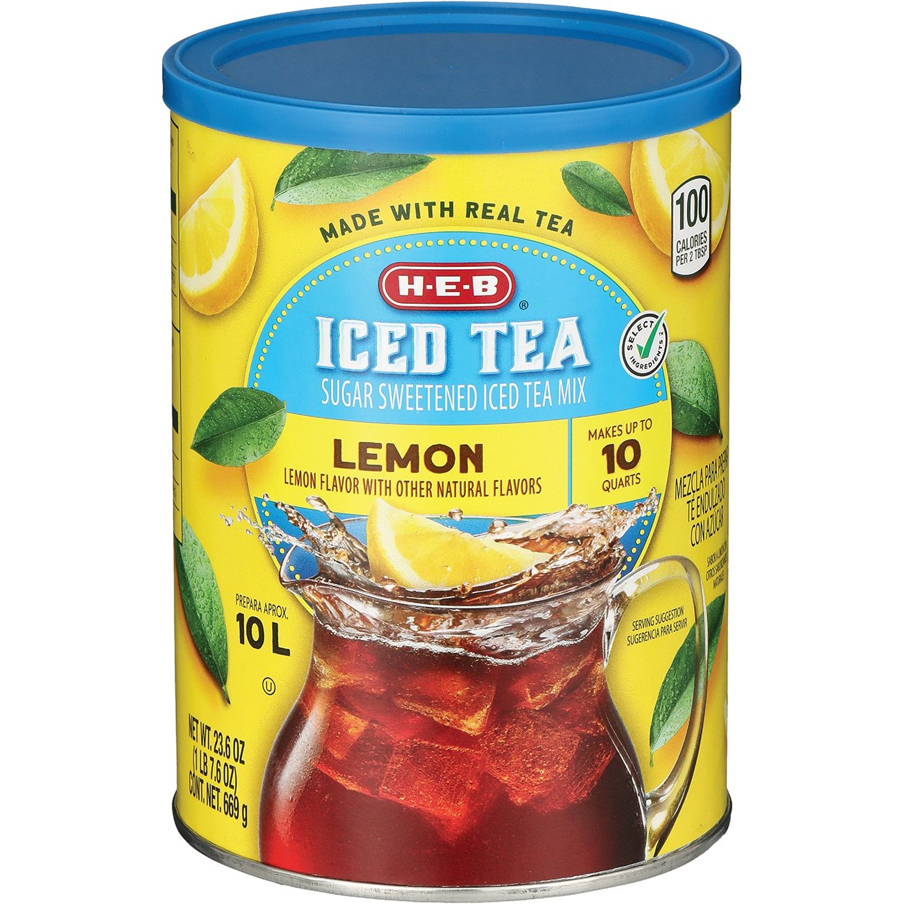H-E-B Sugar-Sweetened Ice Tea Mix - Lemon - Shop Tea at H-E-B