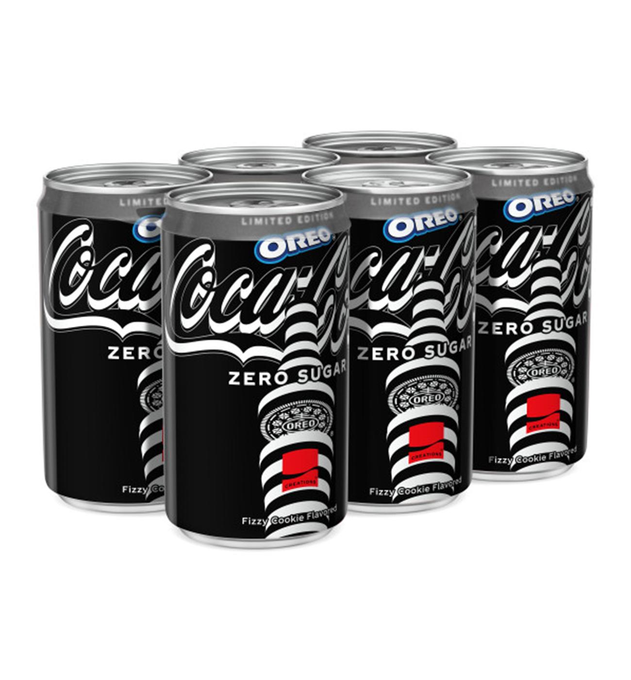 Coca-Cola Coke Zero Sugar Oreo 6 Pack Mini Cans - Shop Soda at H-E-B