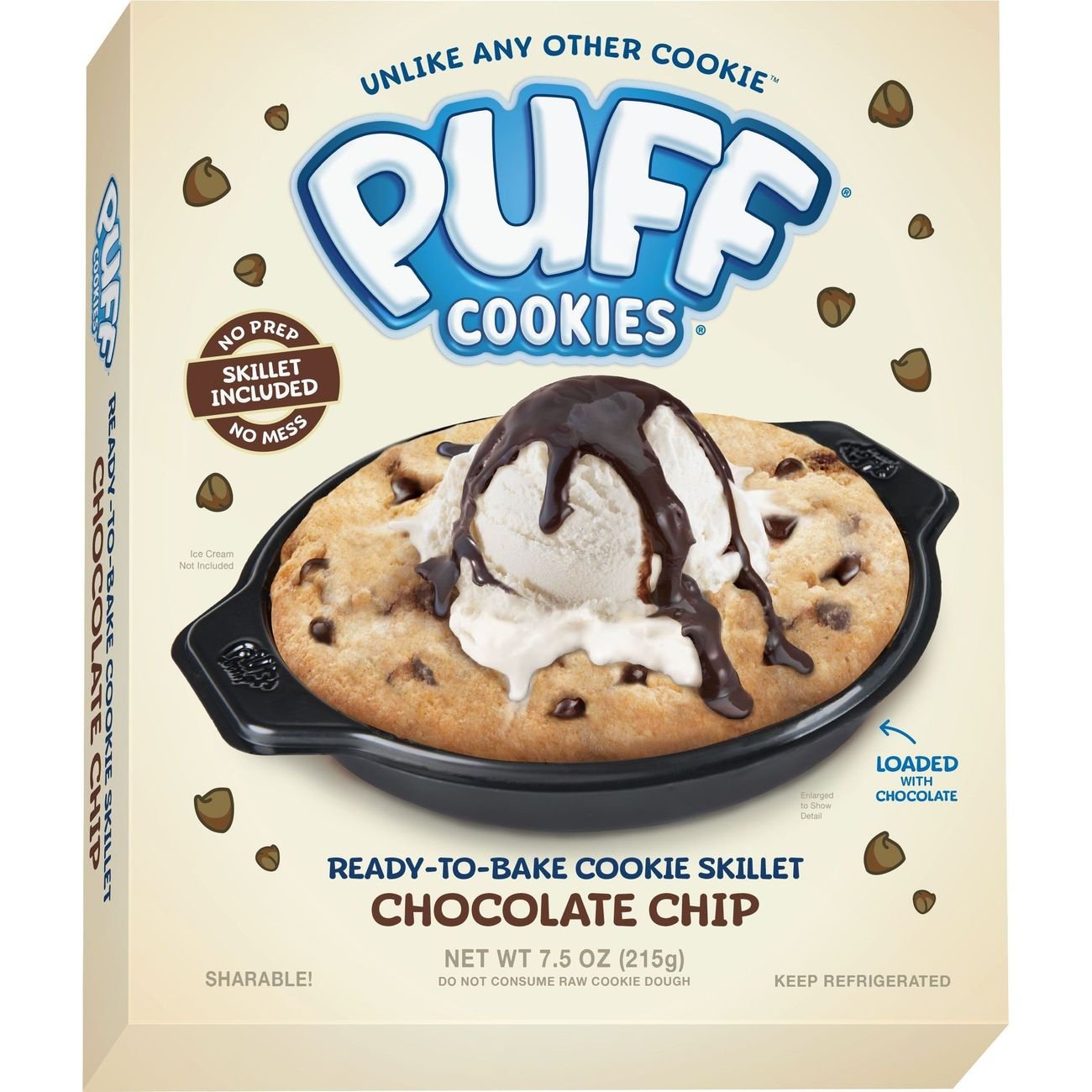 Puff Cookies Ready-To-Bake Cookie Skillet - Chocolate Chip - Shop Biscuit & cookie dough at H-E-B