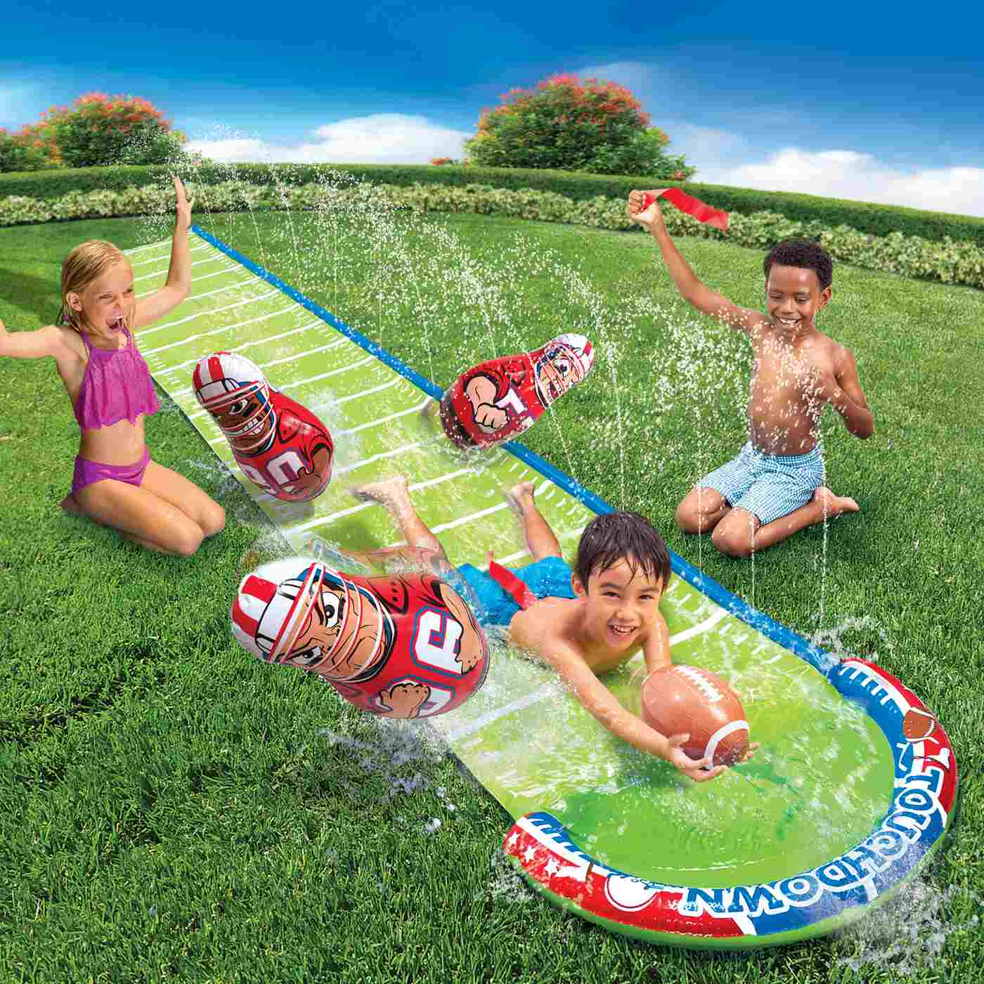 Banzai Touchdown Splash Football Water Slide - Shop Yard & sandbox toys ...
