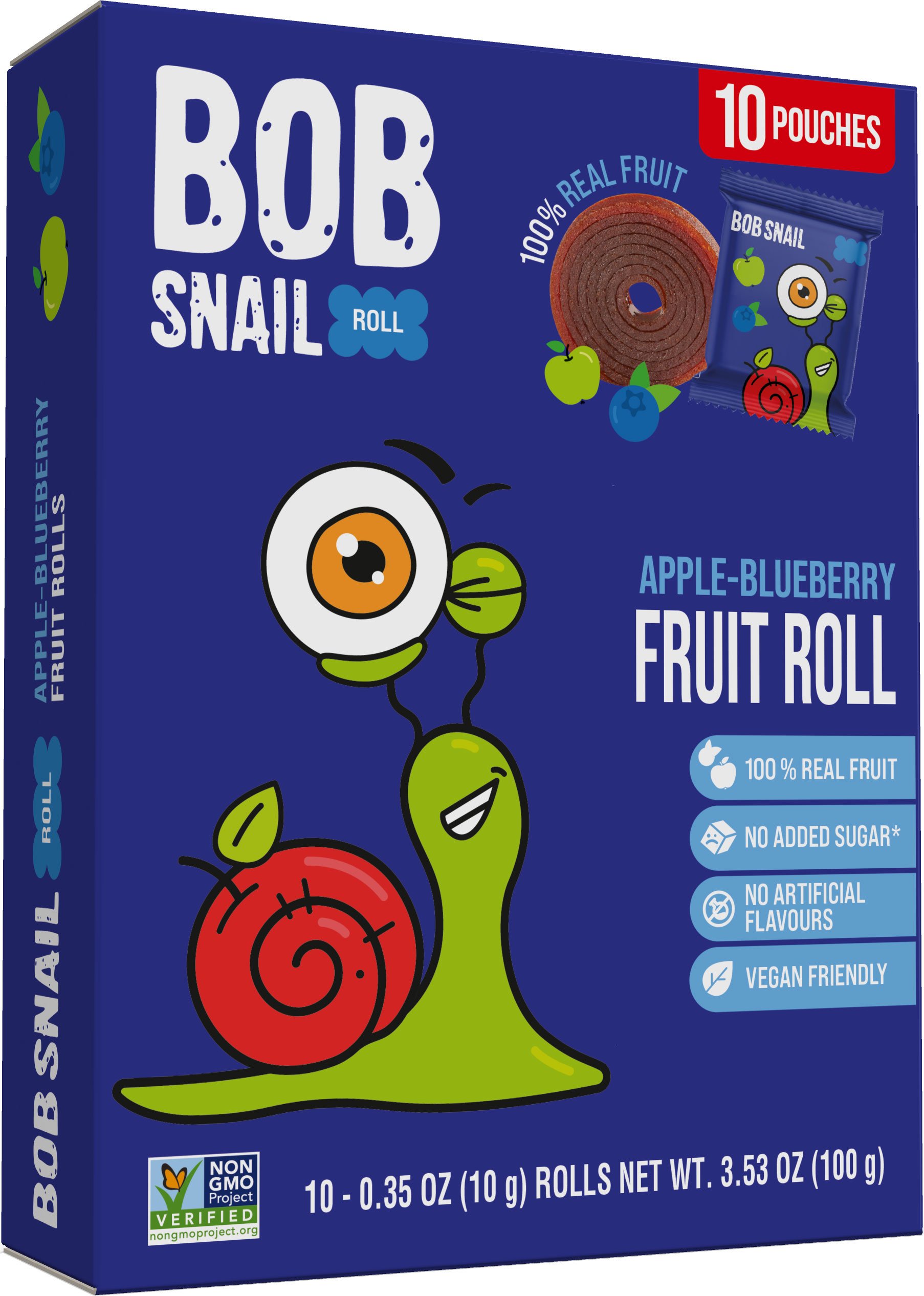 Bob Snail Apple and Blueberry Fruit Rolls, 10 pk | Central Market ...