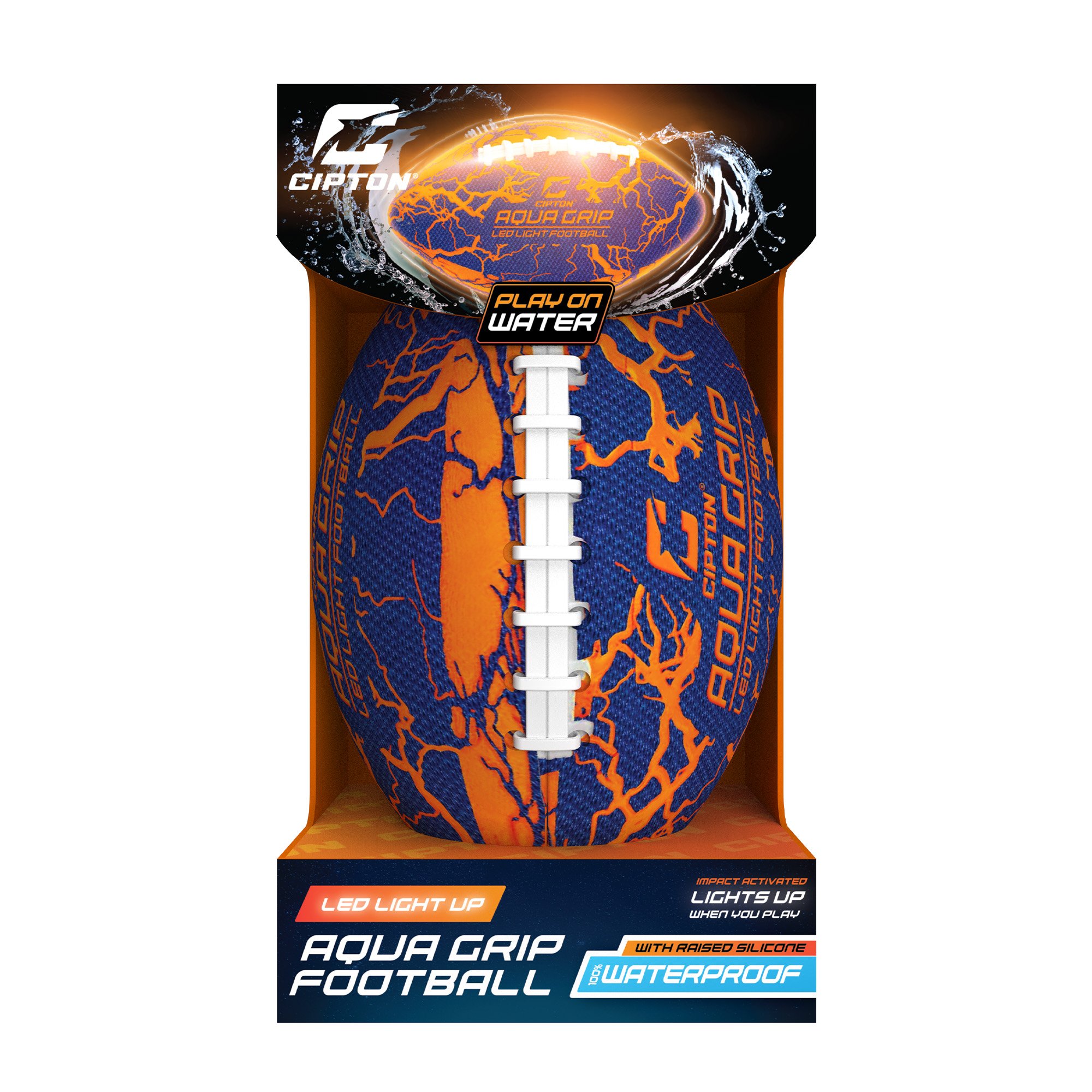 Cipton LED Light Up Aqua Grip Football - Shop Balls at H-E-B