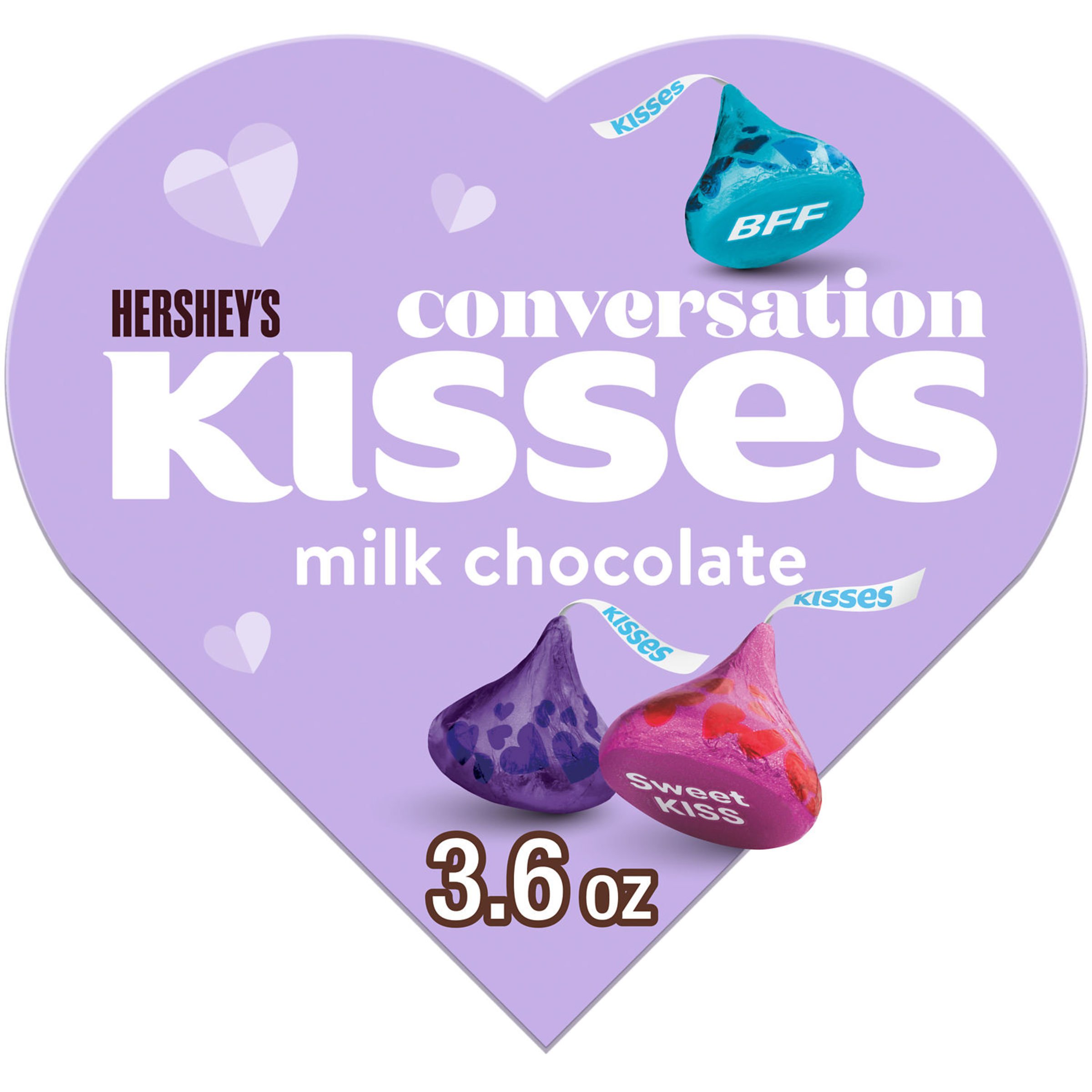 Hershey S Kisses Milk Chocolate Valentine S Candy Heart Gift Box Shop