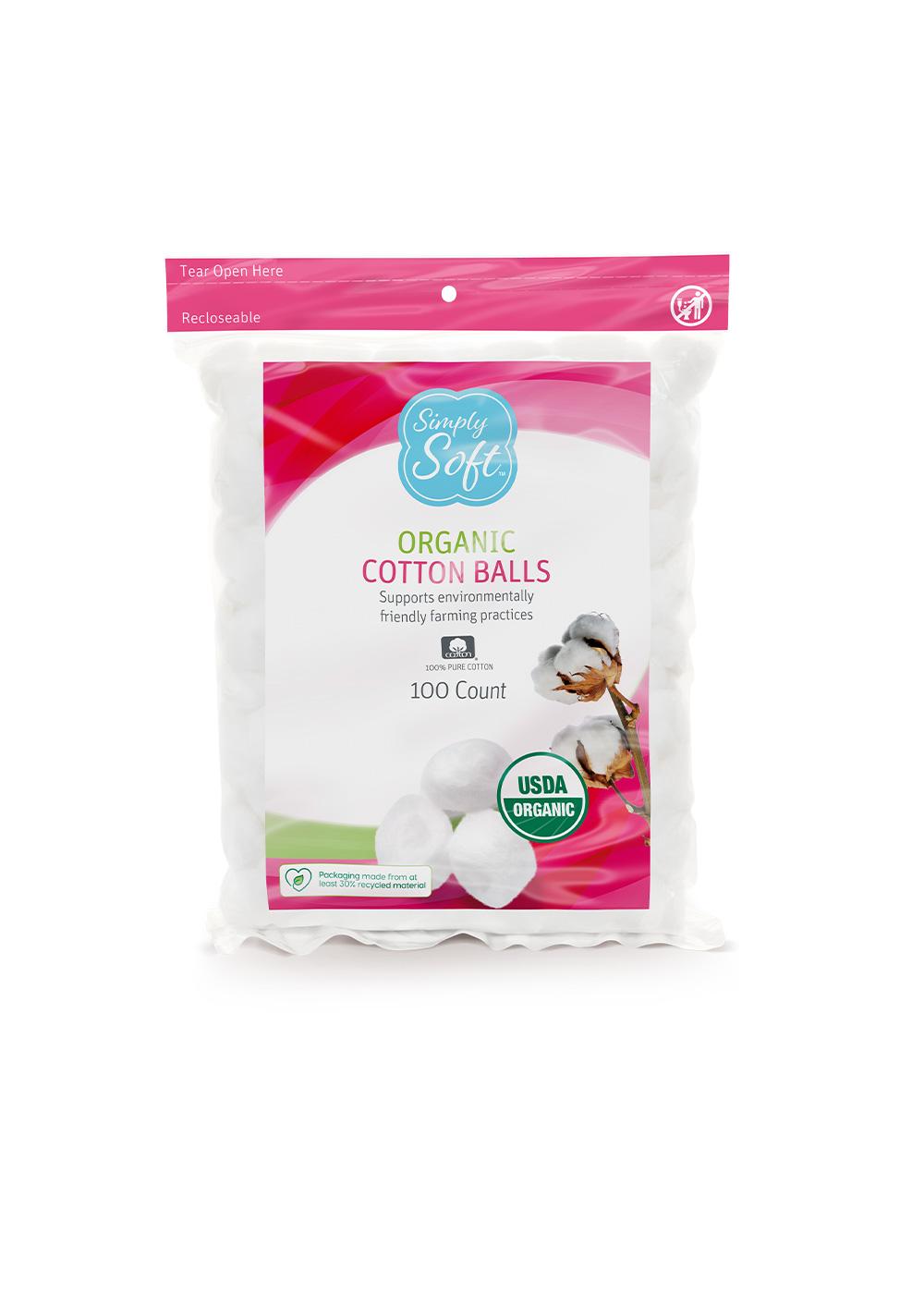 Simply Soft Organic Cotton Balls - Shop Cotton balls & swabs at H-E-B