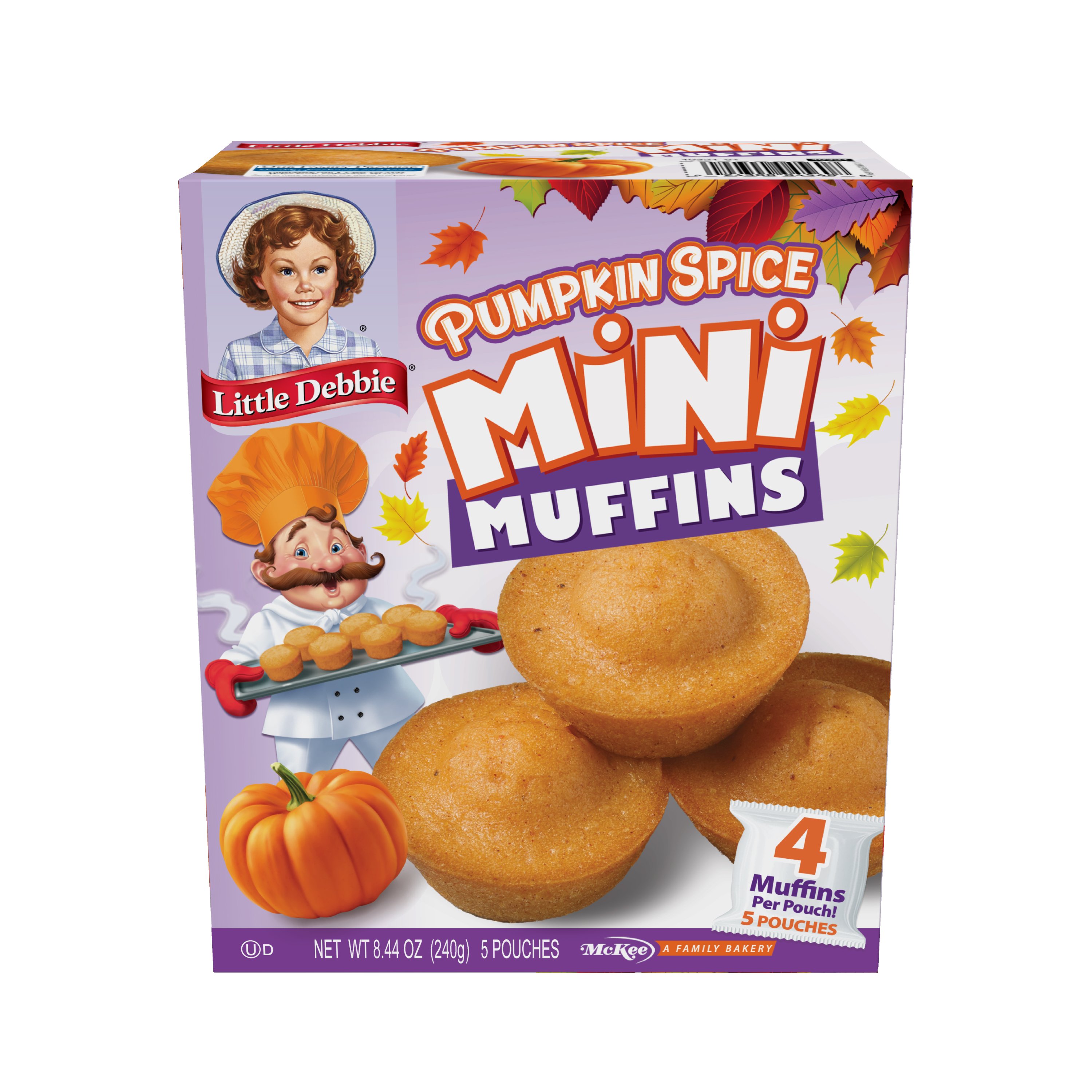 Little Debbie Pumpkin Spice Mini Muffins Pouches - Shop Snack cakes at ...