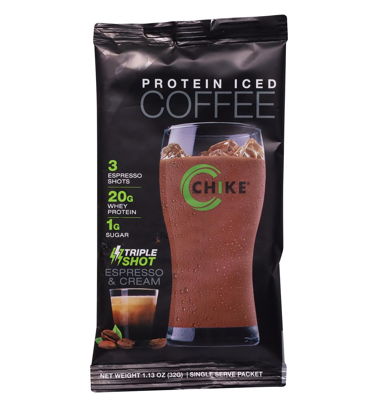 Chike 20g Whey Protein Iced Coffee Single Serve Packet - Espresso ...