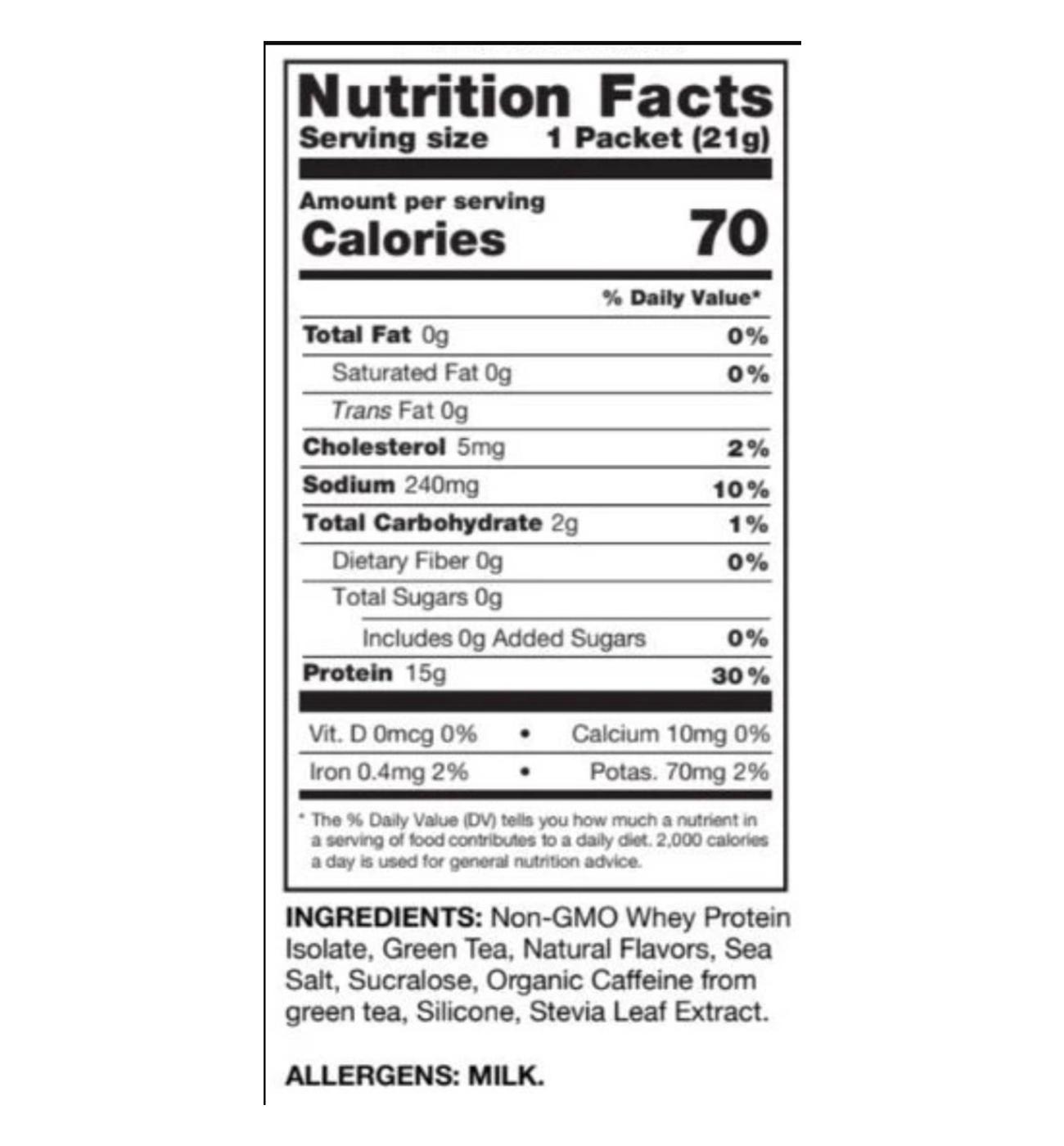 Chike 15g Protein Iced Tea Single Serve Packet - Peach Fusion - Shop ...