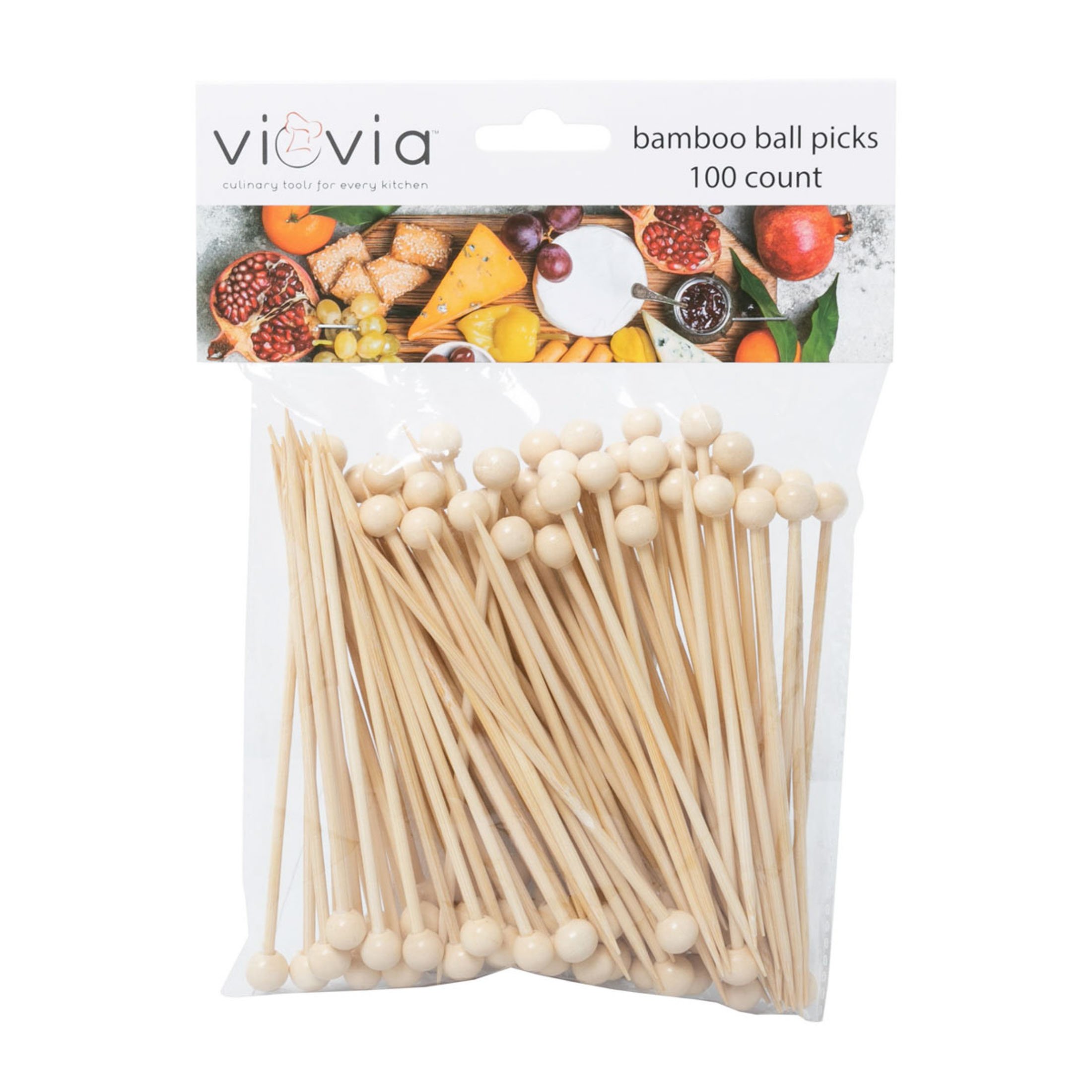 viovia Bamboo Ball Picks - Shop Utensils & gadgets at H-E-B