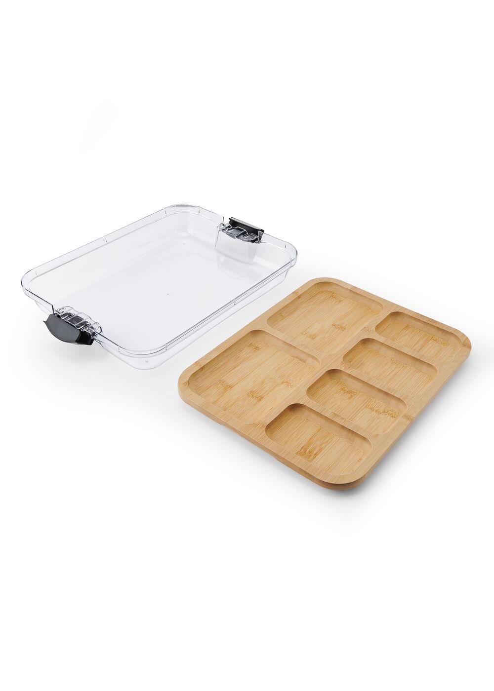 Farberware Build-a-Board Bamboo Serving Tray & Lid - Shop Serving dishes at H-E-B