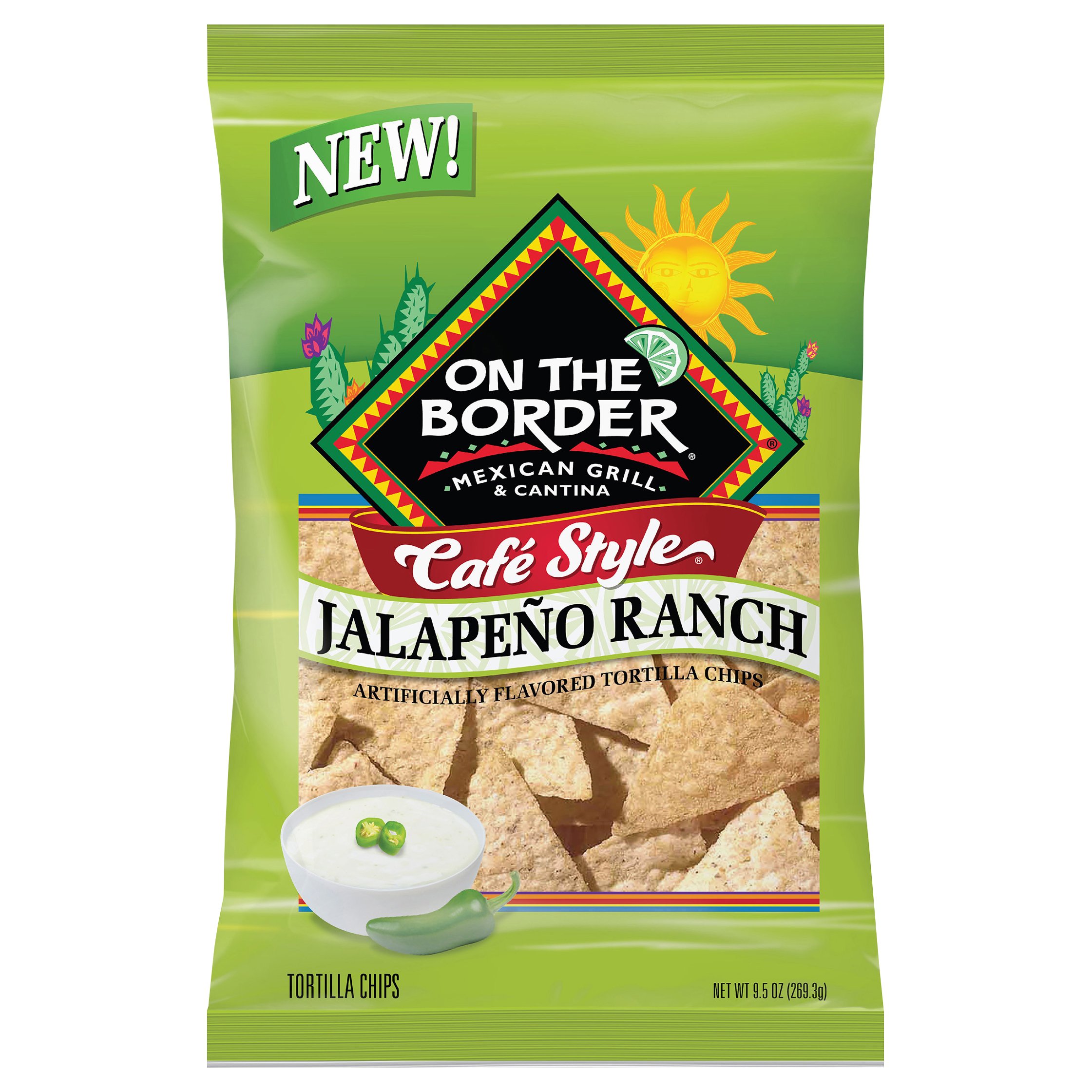 On The Border Cafe Style Tortilla Chips - Jalapeno Ranch - Shop Chips ...