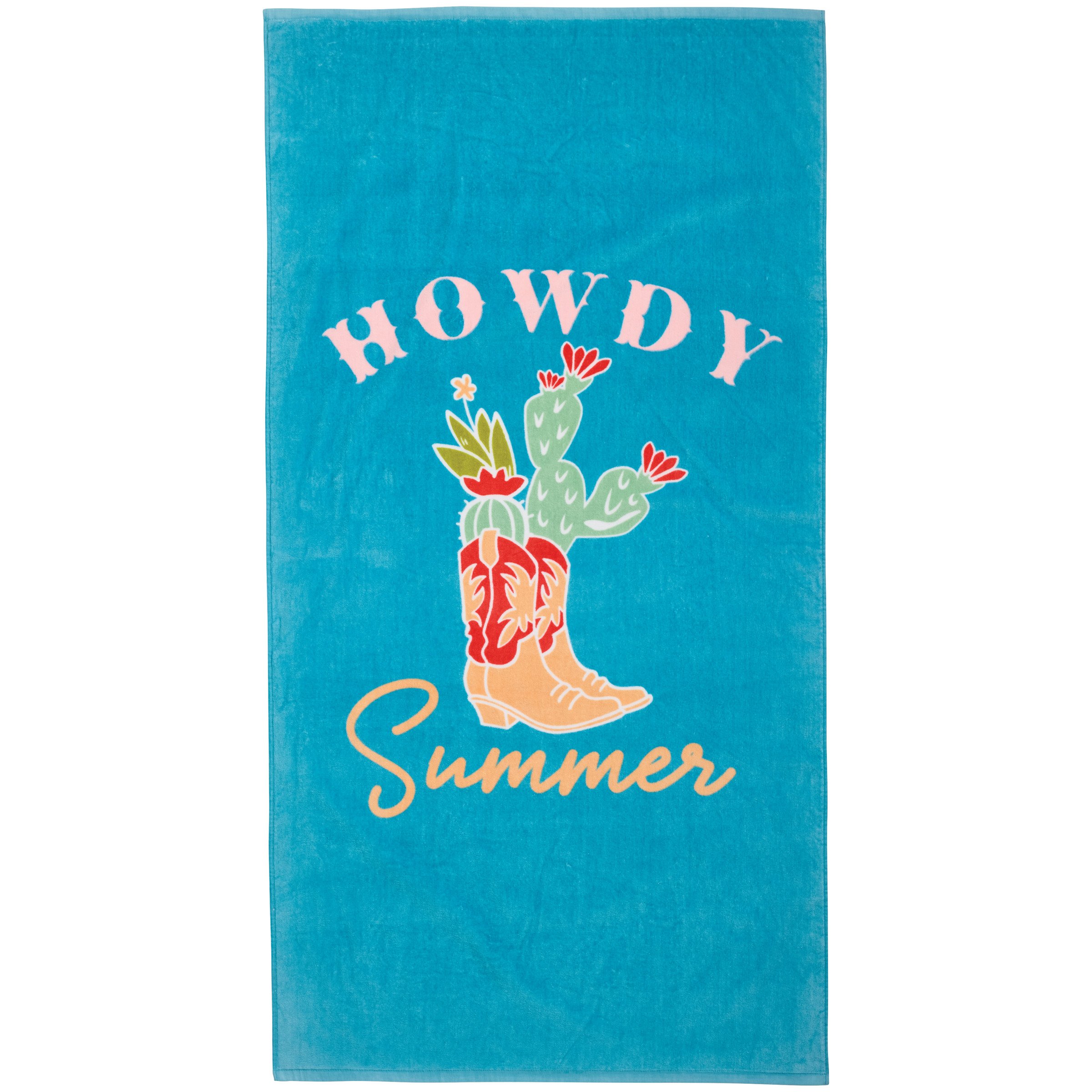 Destination Holiday Jumbo Summer Beach Towel - Howdy Summer - Shop ...