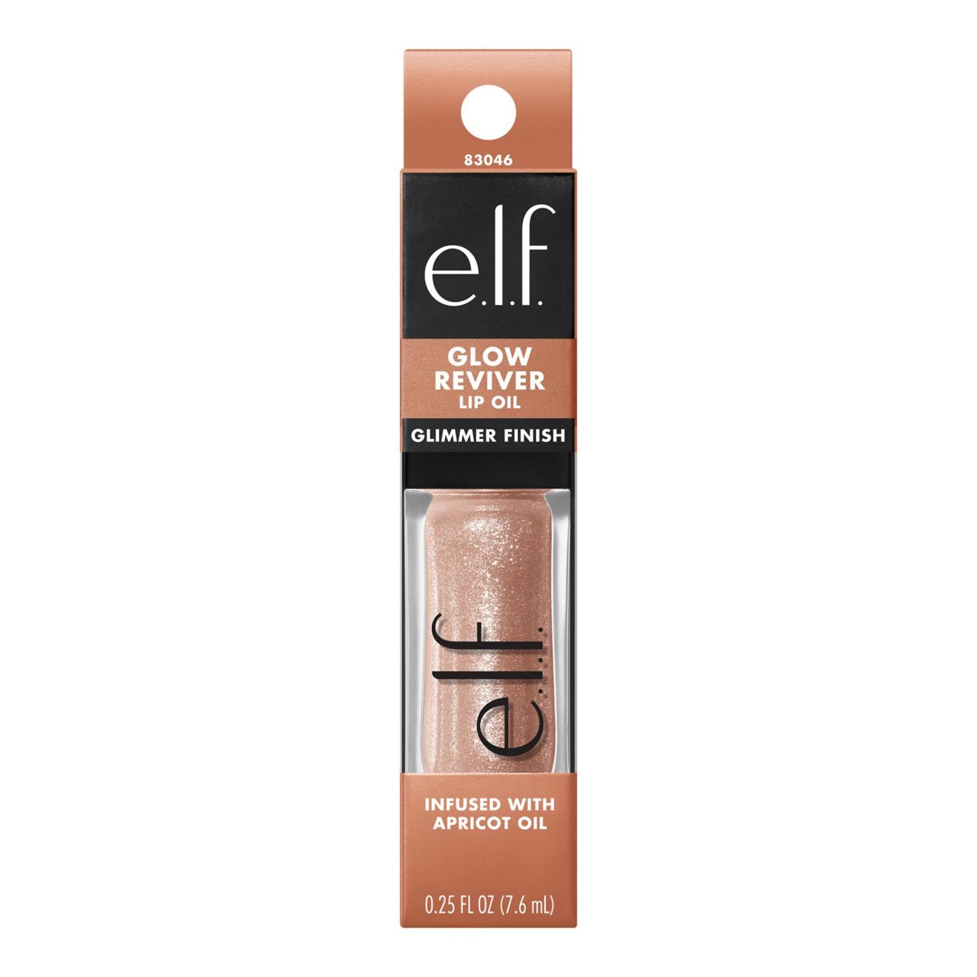 e.l.f. Glow Reviver Lip Oil Glimmer - Crystal Baller - Shop Lip gloss ...