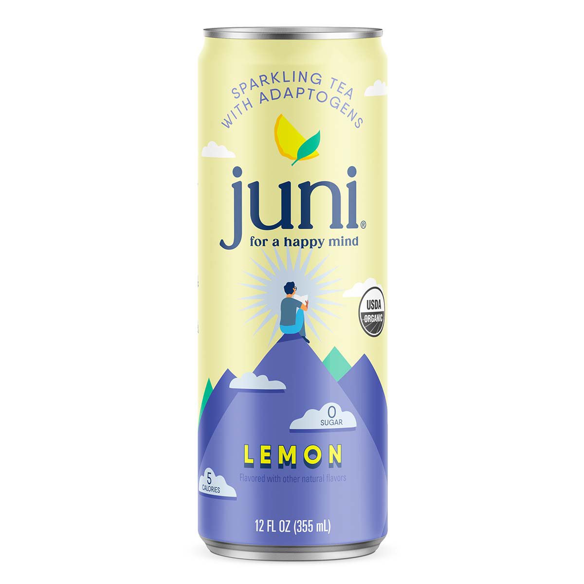 Juni Sparkling Adaptogen Tea - Lemon - Shop Tea at H-E-B