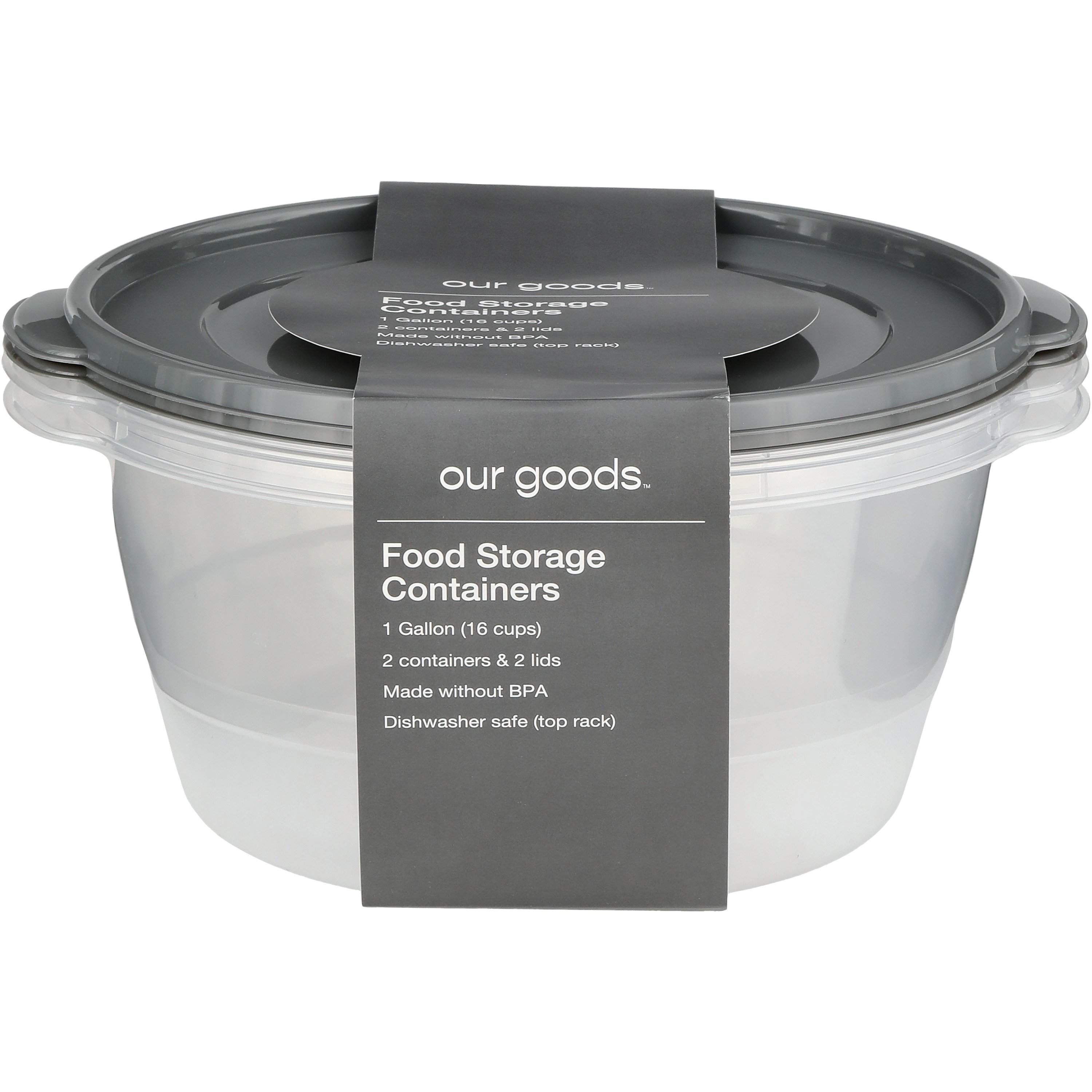 our goods Round Food Storage Containers, 2 pk - Shop Food storage at H-E-B