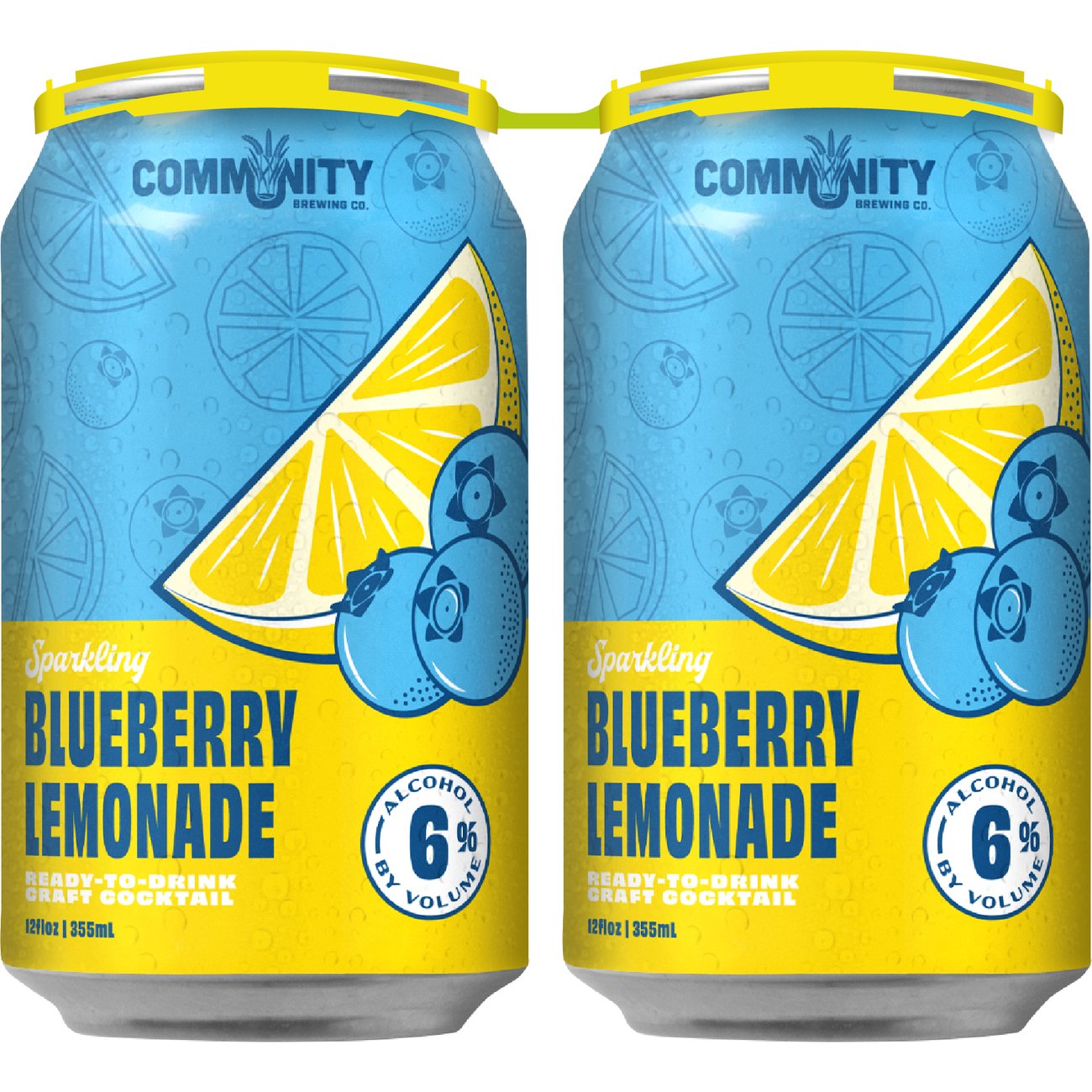 Community Beer Sparkling Blueberry Lemonade Craft Cocktail 4 pk Cans - Shop Malt beverages ...