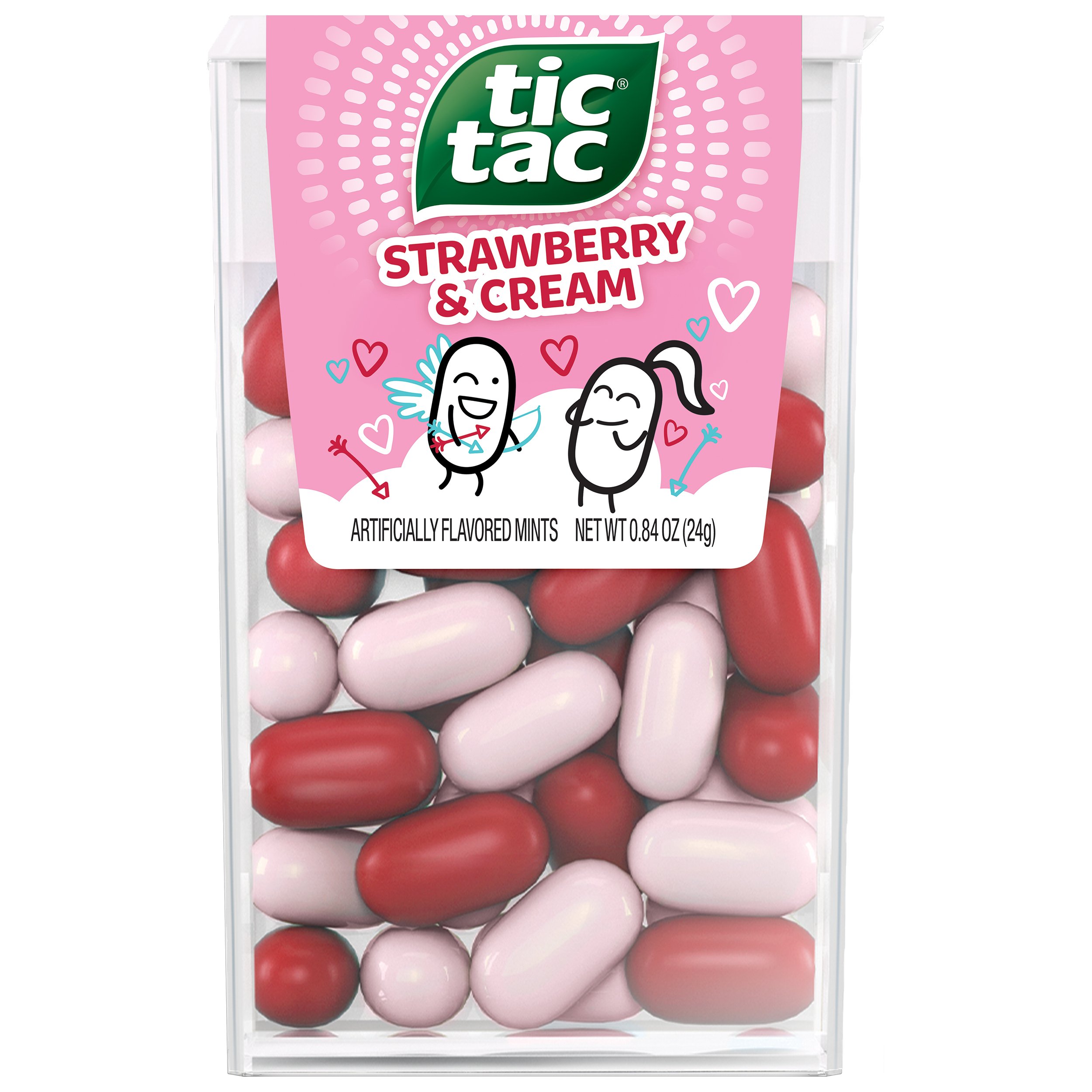 Tic Tac Strawberries & Cream Valentine's Mints - Shop Candy at H-E-B
