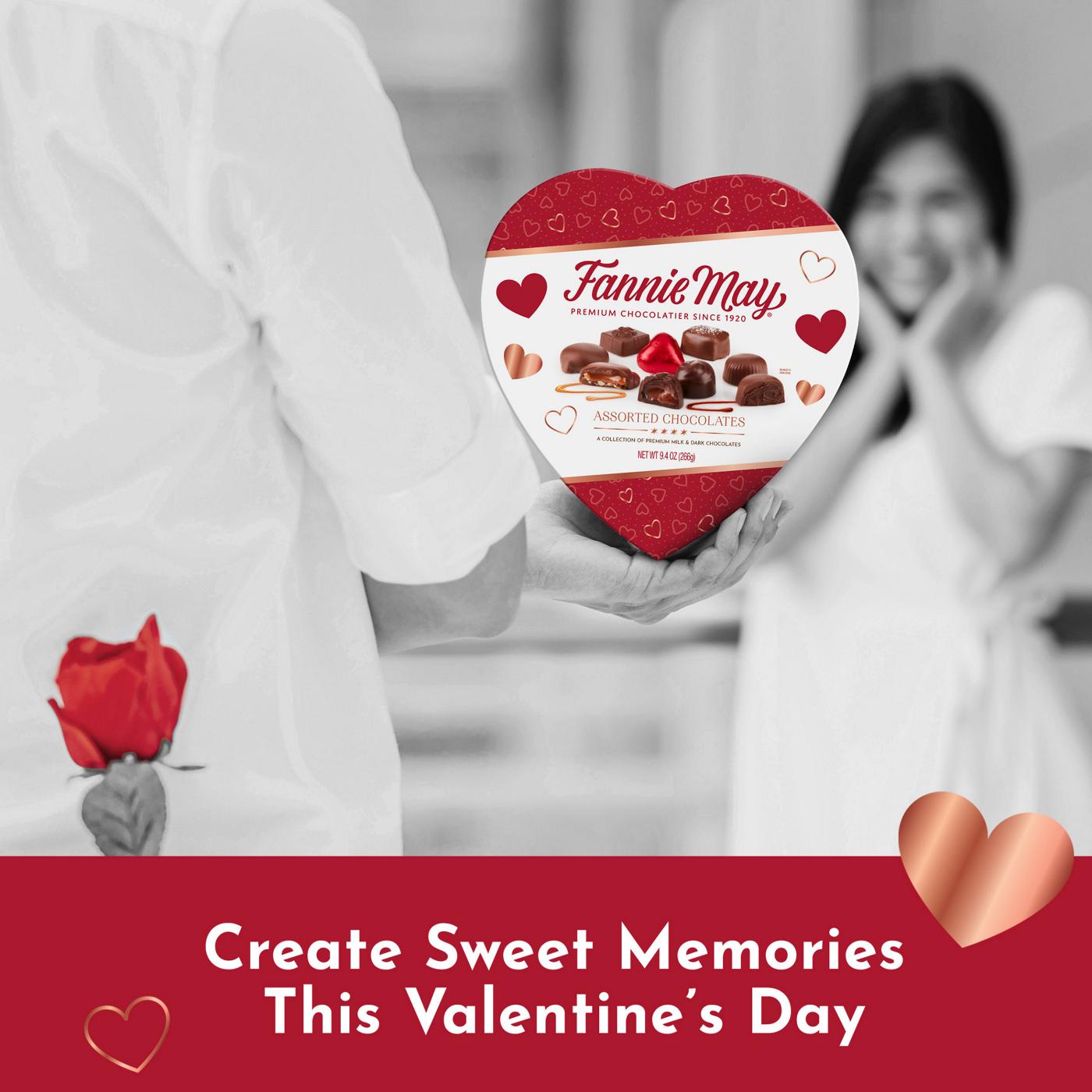 Fannie May Premium Assorted Milk & Dark Chocolate Valentine's Day Heart ...