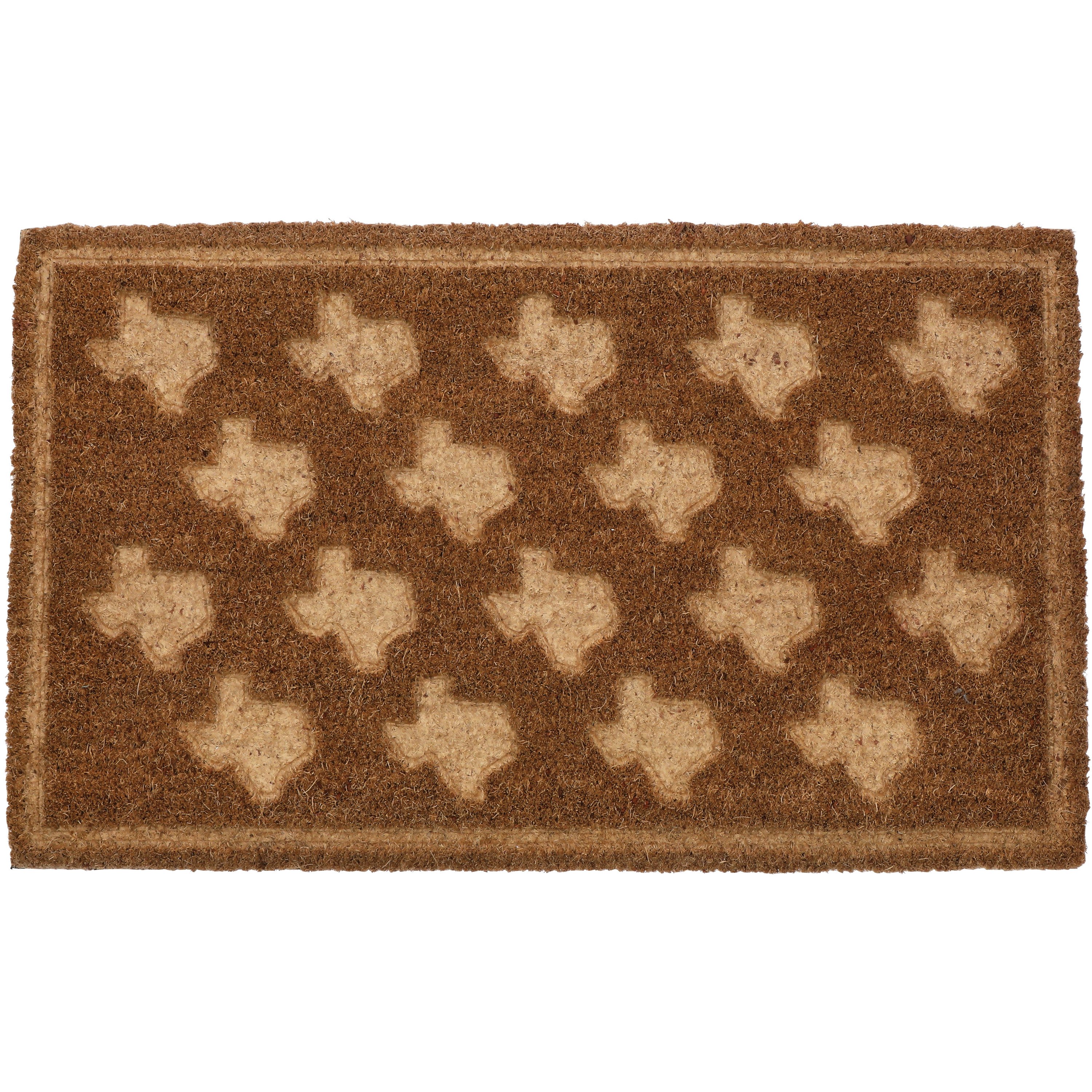Destination Holiday Summer Coir Doormat - Embossed Texas - Shop ...