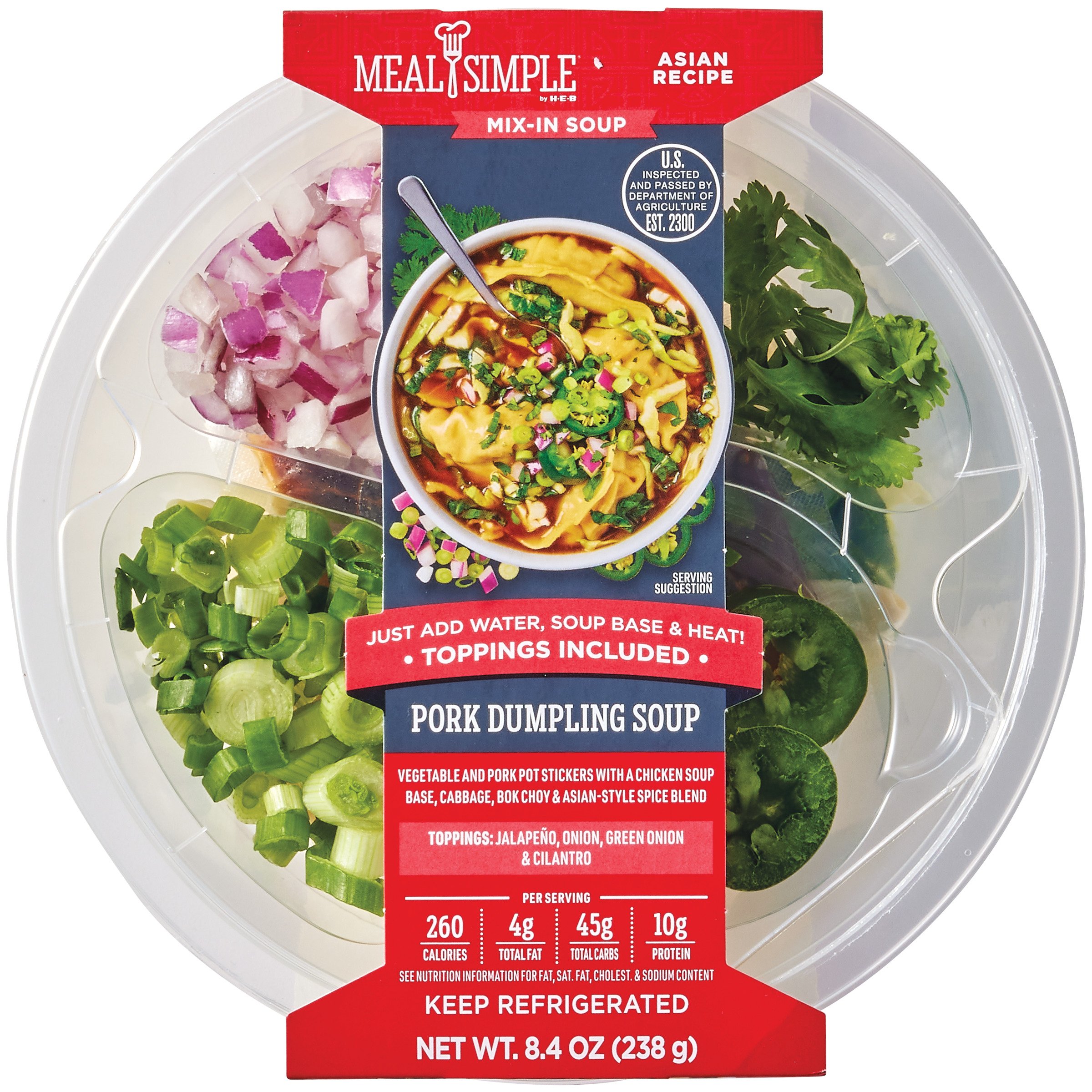 Meal Simple by H-E-B Pork Dumpling Mix-In Soup - Shop Soup at H-E-B