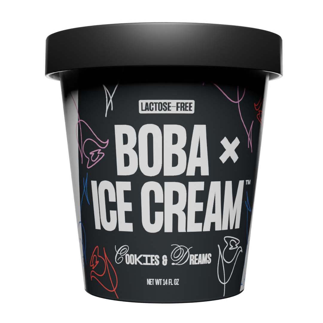 Boba X Ice Cream Lactose Free Ice Cream - Cookies & Dreams - Shop Ice ...