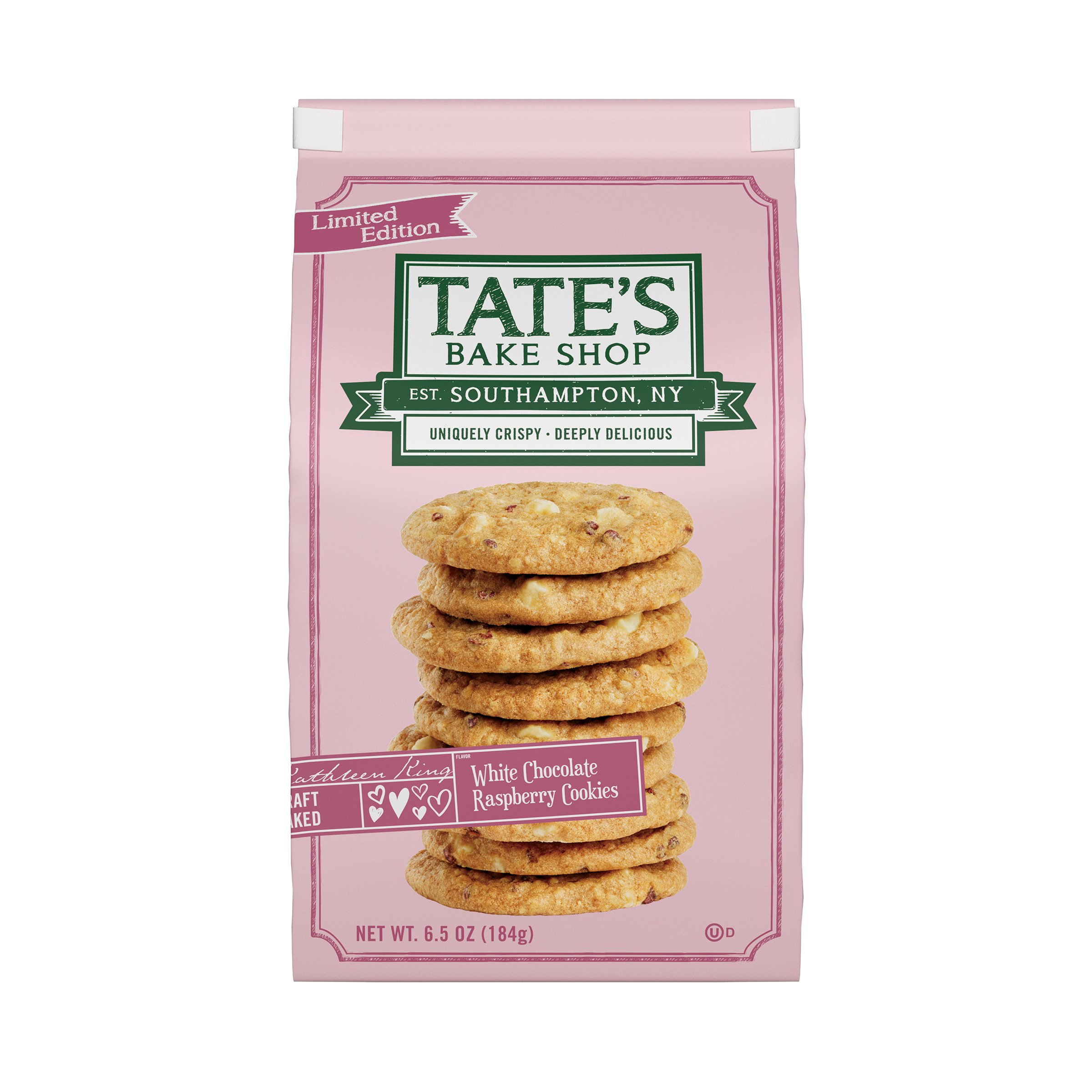 Tate's Limited Edition White Chocolate Raspberry Cookies - Shop Cookies ...