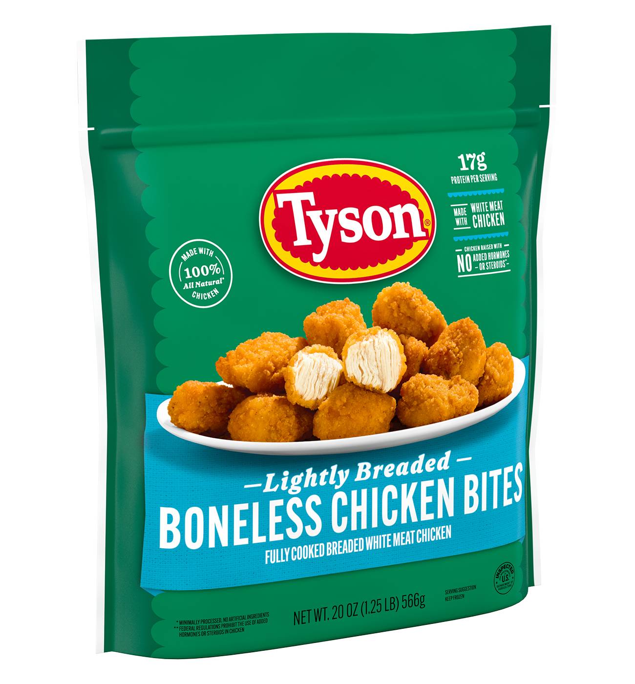 Tyson Frozen Lightly Breaded Boneless Chicken Bites - Shop Chicken at H-E-B