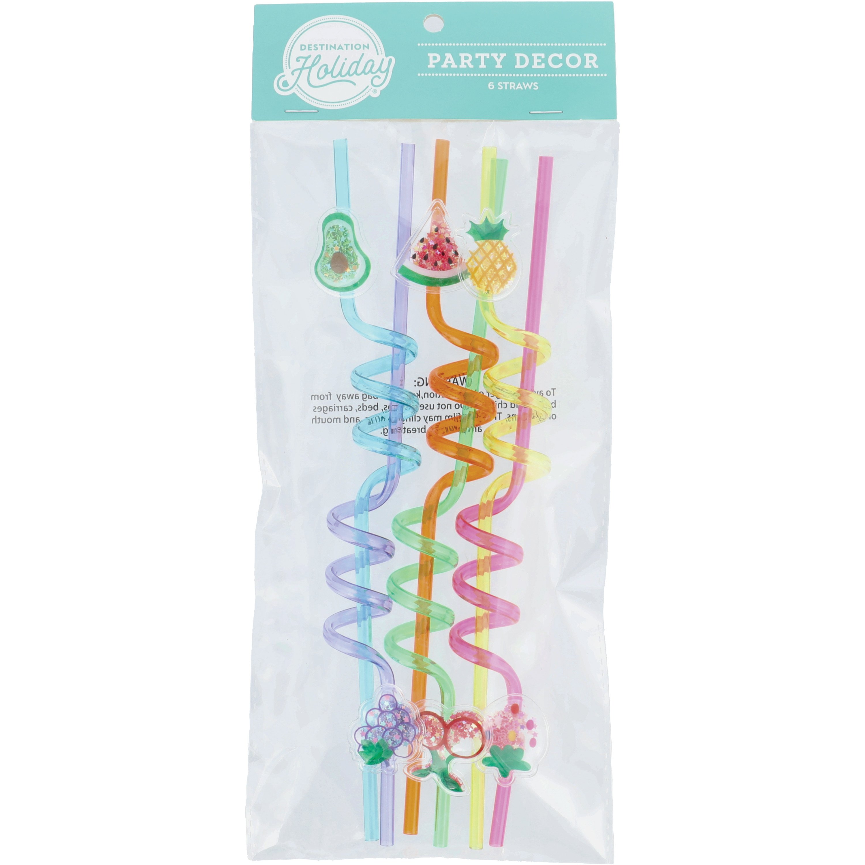 Destination Holiday Fruit Charm Straws - Shop Seasonal decor at H-E-B