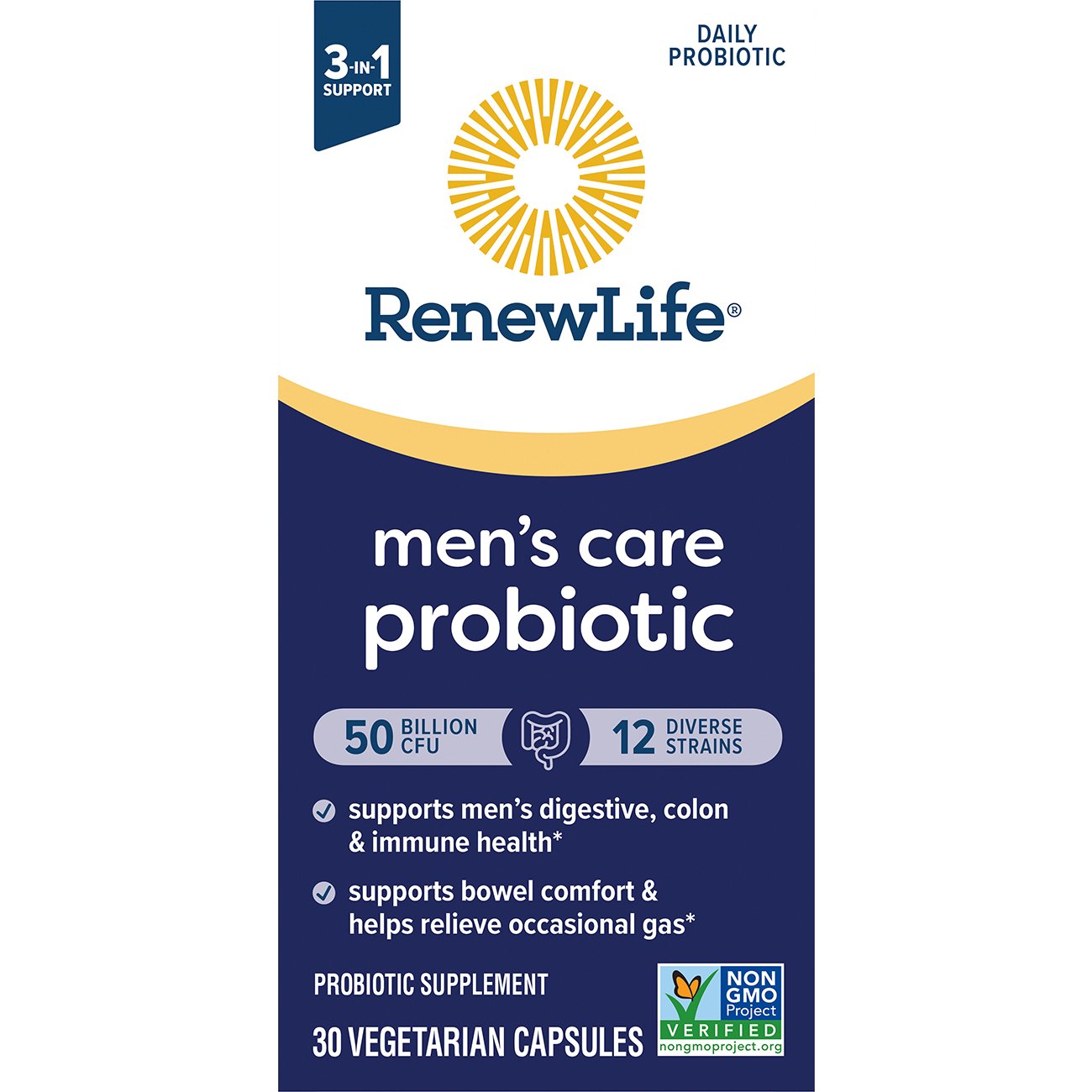 Renew Life Men's Care Daily Probiotic Capsules - Shop Diet & fitness at ...