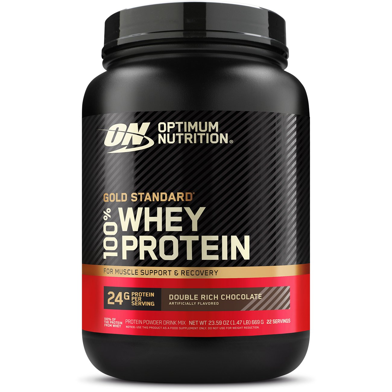 Optimum Nutrition Gold Standard 100% Whey 24g Protein Powder - Double ...