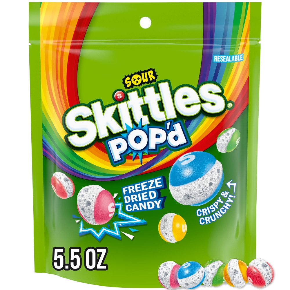 Skittles POP'D Sour Freeze Dried Candy - Shop Candy at H-E-B